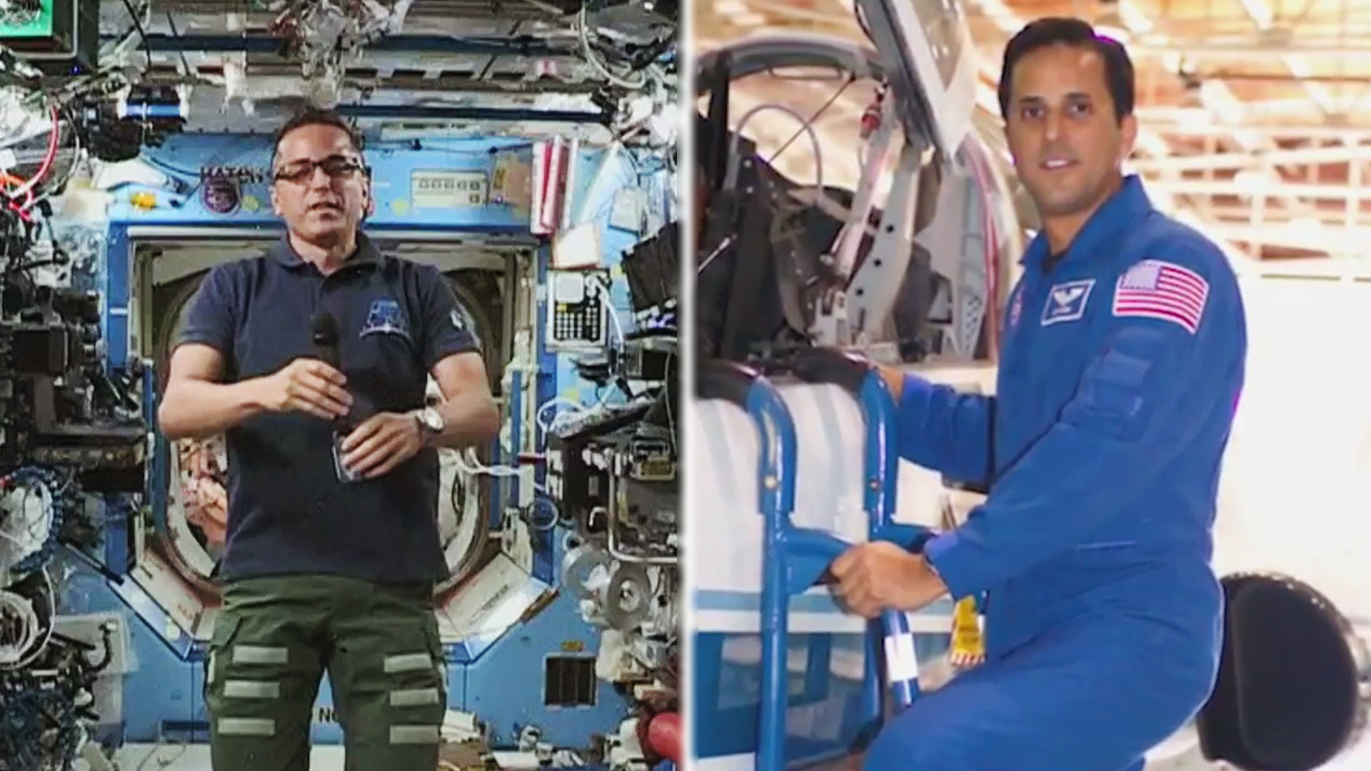 El astronauta boricua Joe Acaba platicó desde la Estación Espacial Internacional con Univision ...