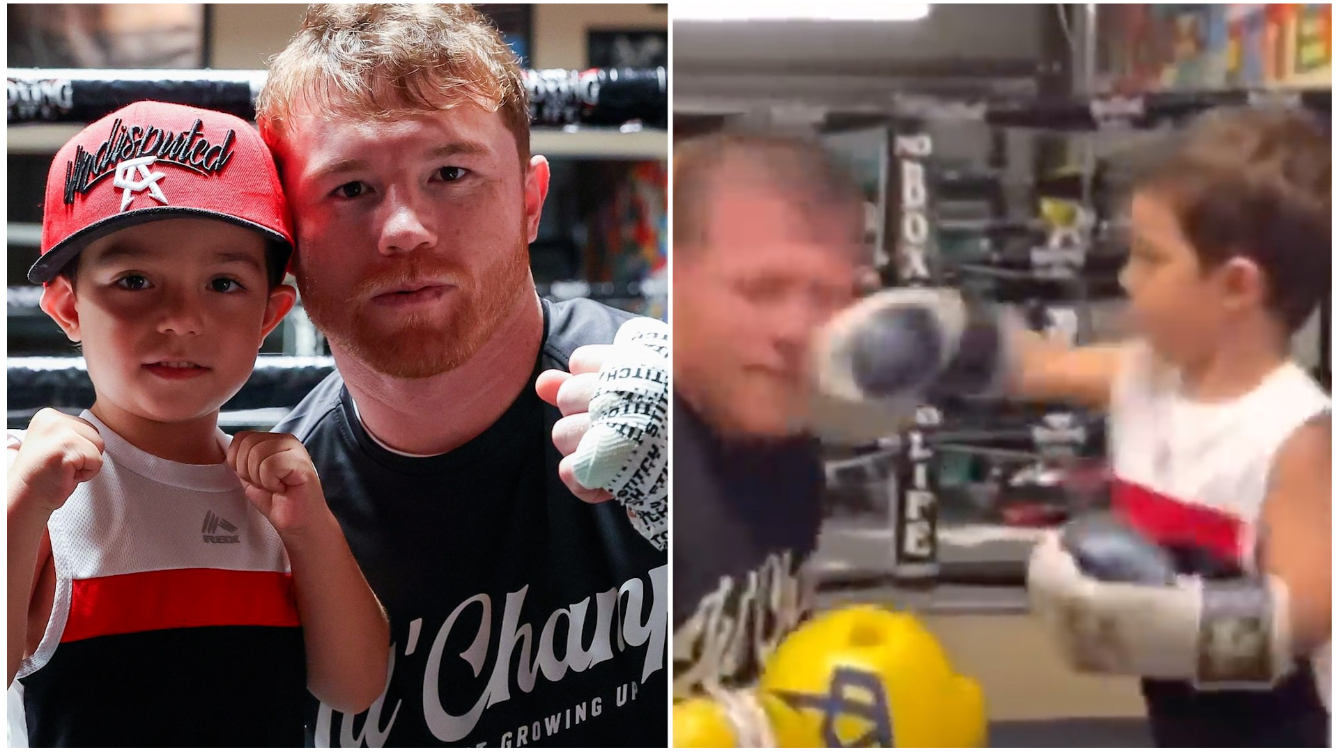Hijo del 'Canelo' tiene tres años y ya reparte puños como su papá: “Lo ...