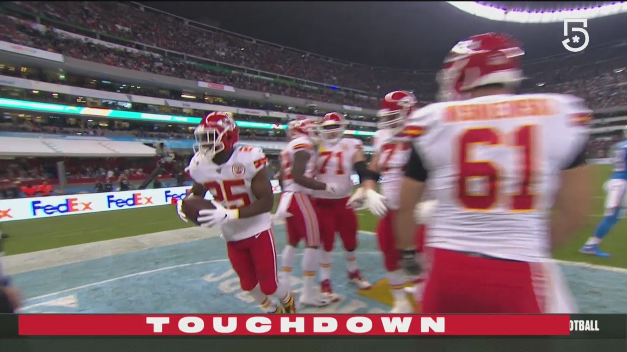 Chiefs 7-3 Chargers, touchdown de LeSean McCoy, NFL México 2019 Semana ...
