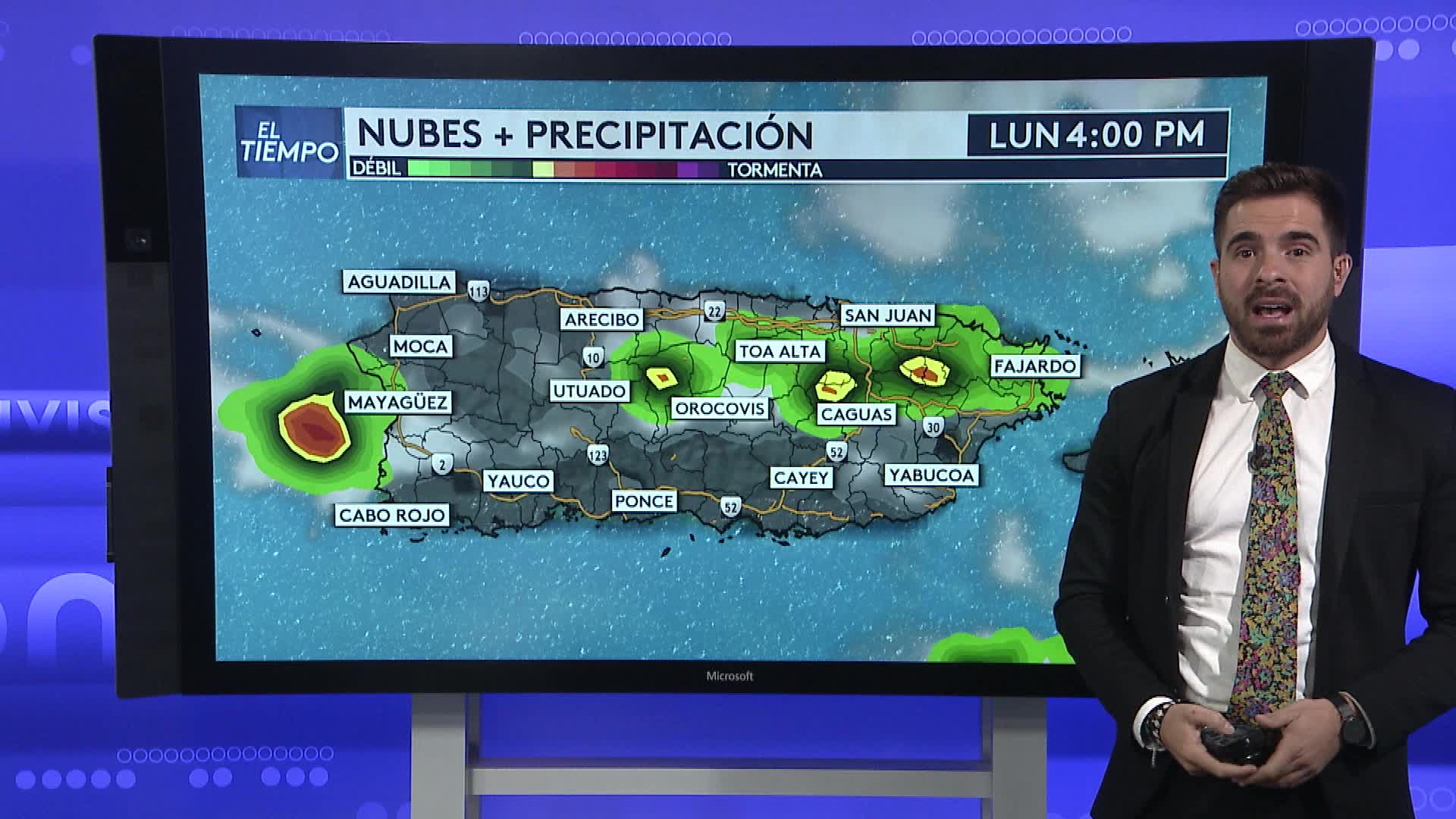 Tiempo en Puerto Rico: inicio de semana lluvioso y cálido | Video | Univision Puerto Rico WLII ...