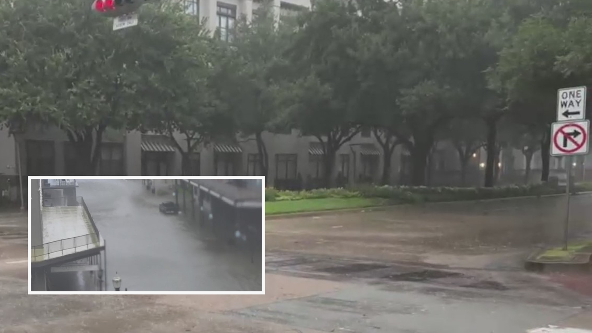 Huracán Beryl deja calles inundadas en el condado Harris | Video ...