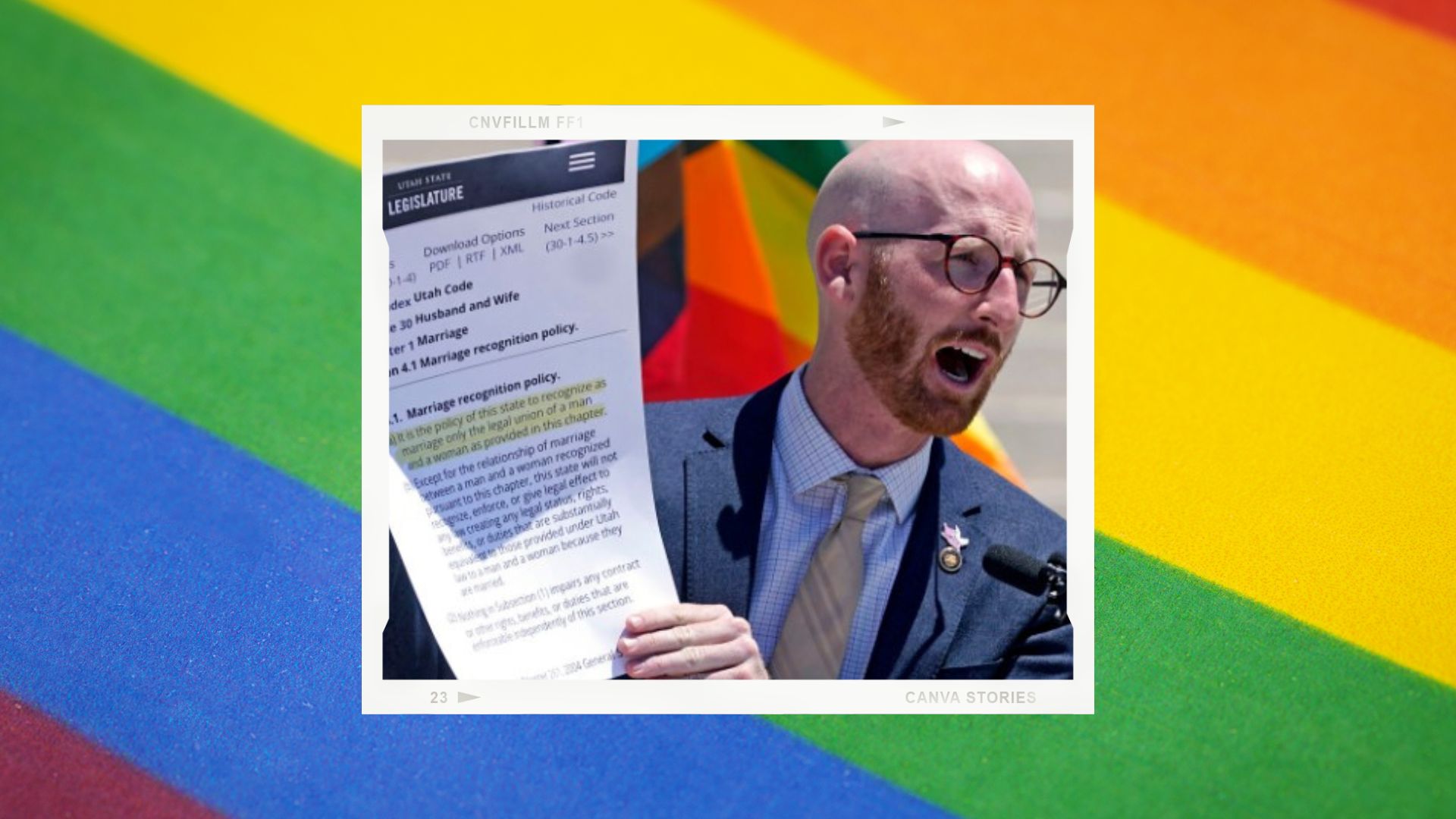 Derek Kitchen presentó una iniciativa para legalizar el matrimonio ...