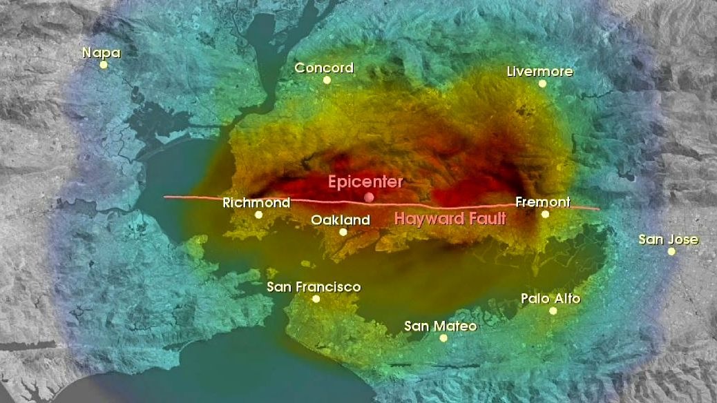 Terremoto 'HayWired': así se extendería la onda sísmica de un magnitud ...
