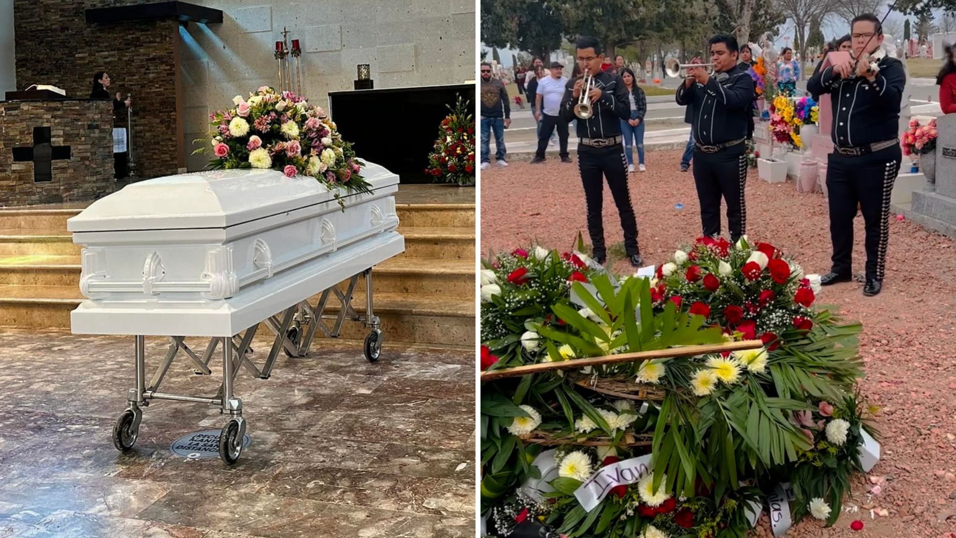 Con música de mariachi en su tumba dan último adiós a Evelyn Guardado ...