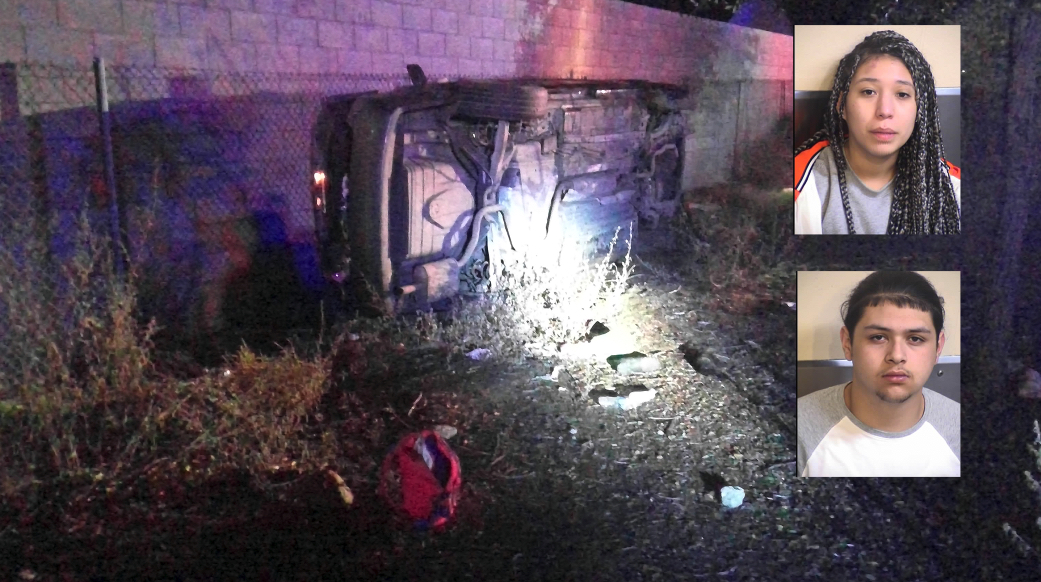 Vuelcan vehículo en el que escapaban a 110 millas por hora tras evadir ...