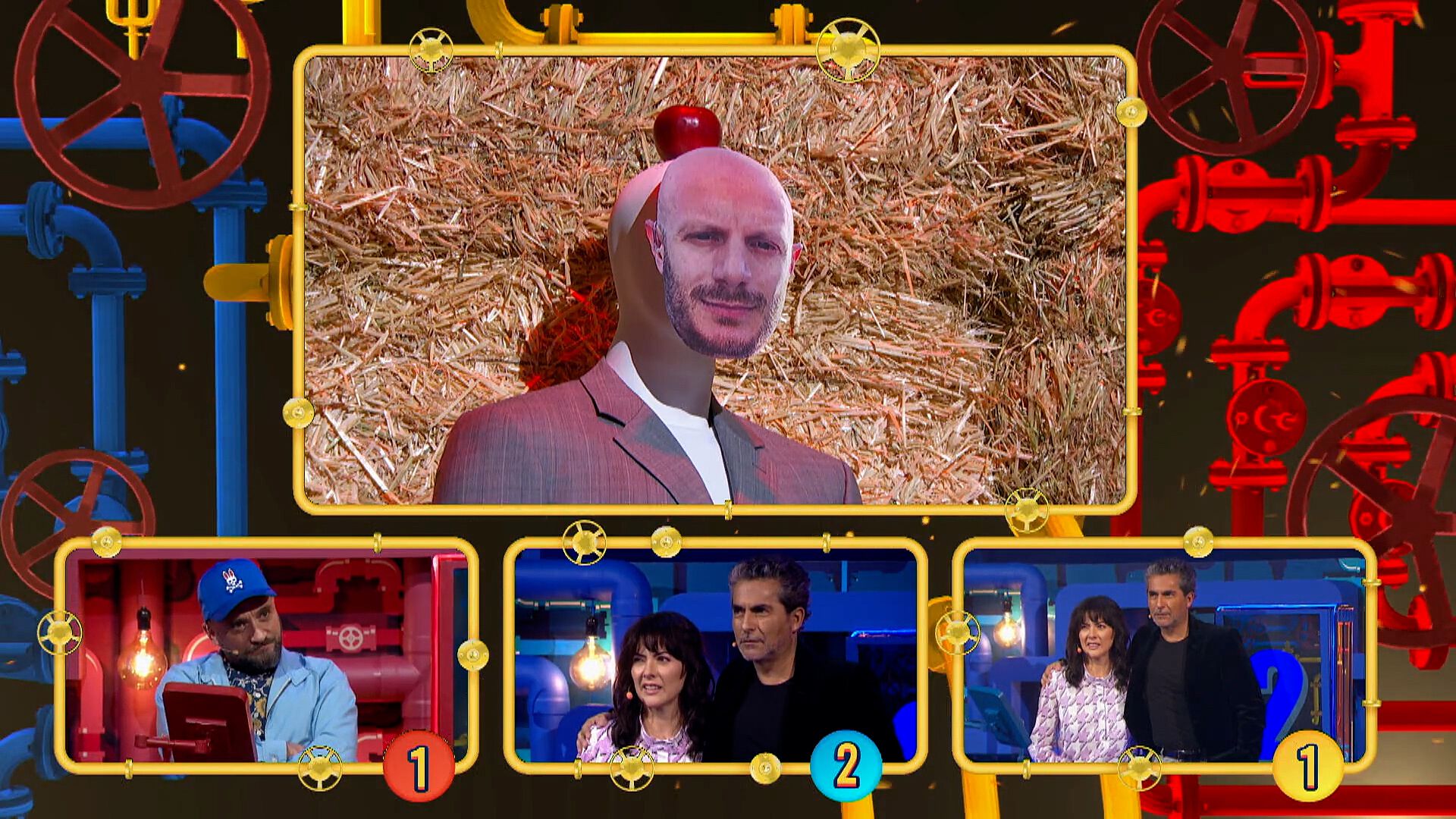 Arquero intenta atravesar manzana ¡sobre la cabeza del "doble" de ...