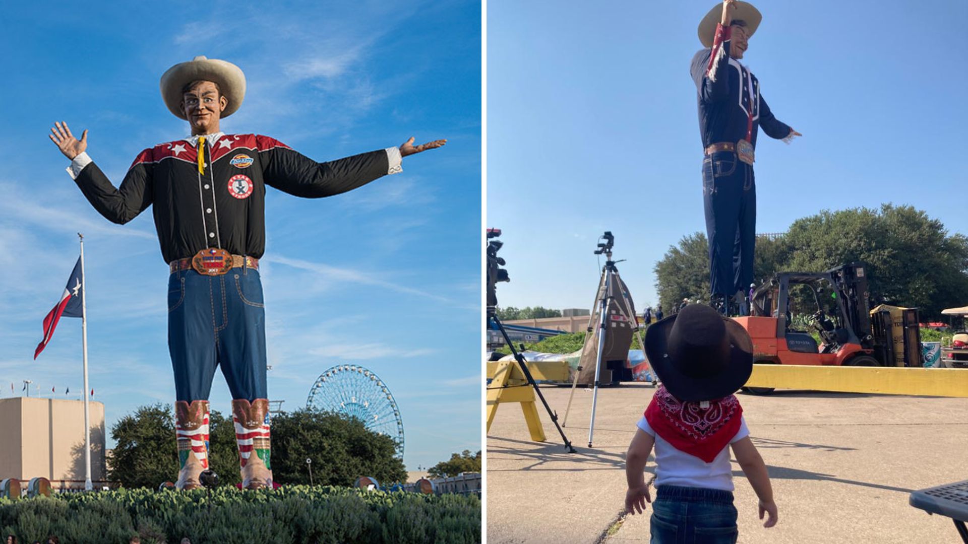 Big Tex, el vaquero más famoso de Texas ya está en Dallas y no te los ...