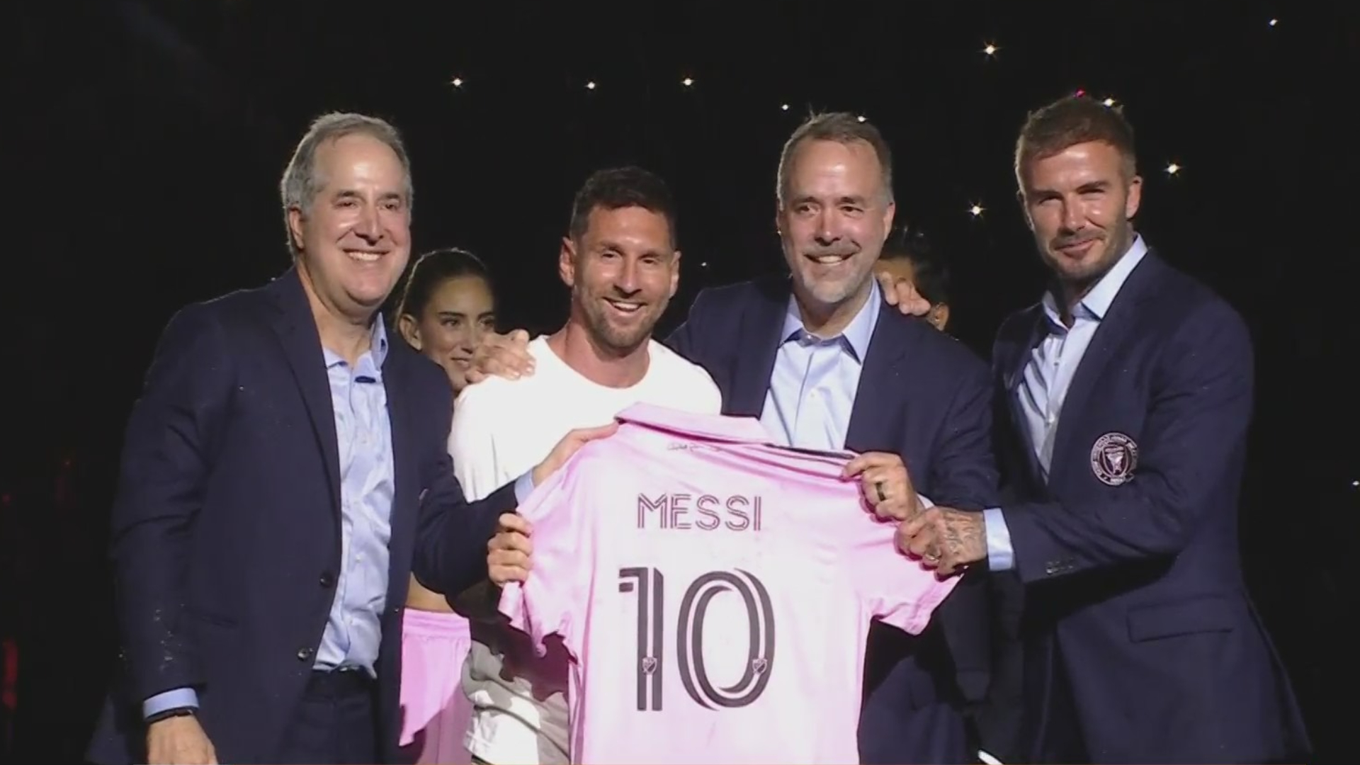 ¡Bienvenido! Así fue la espectacular presentación de Messi con Inter Miami | TUDN MLS | TUDN