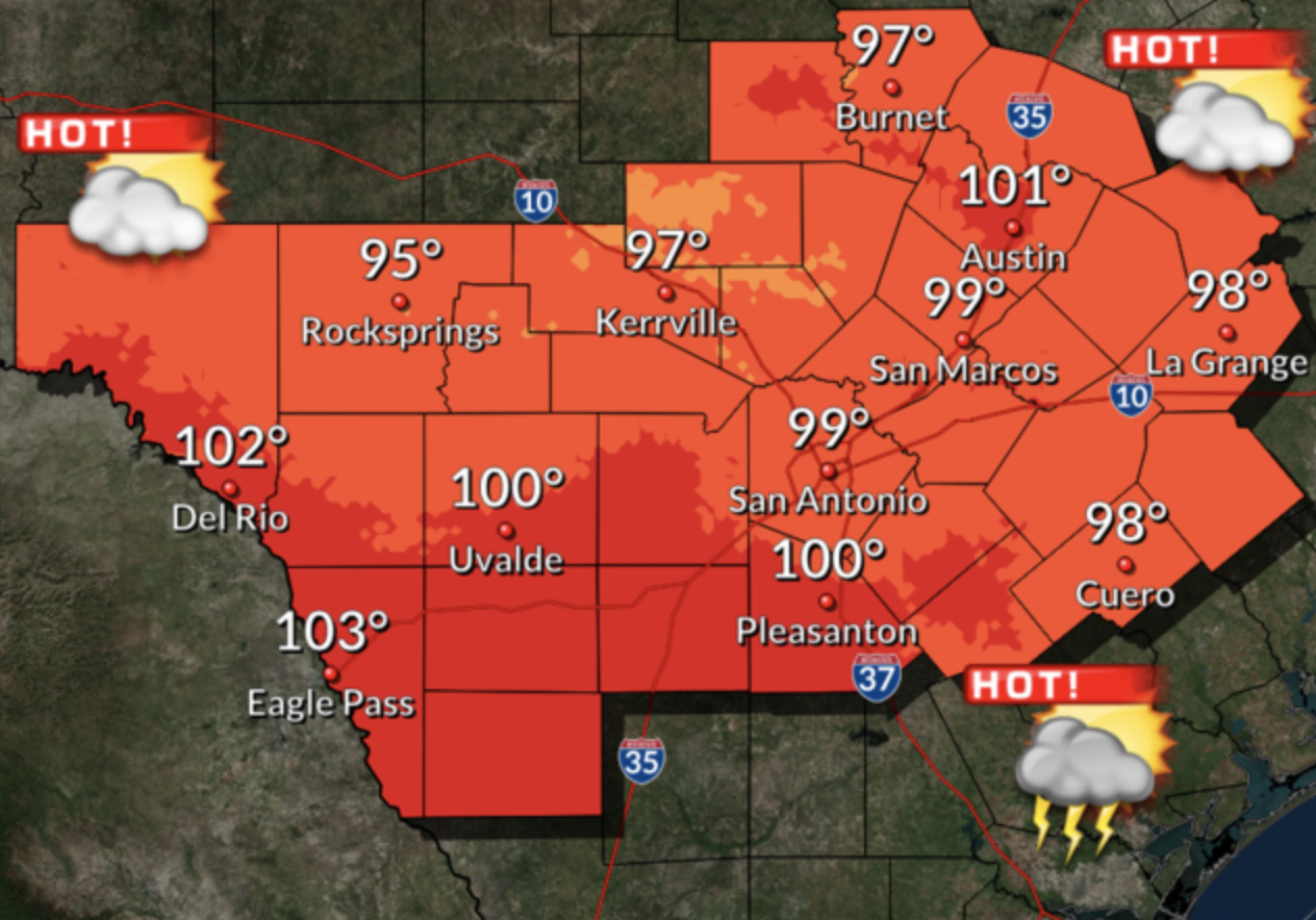 Siguen las temperaturas altas con un índice de calor de hasta 107 ...
