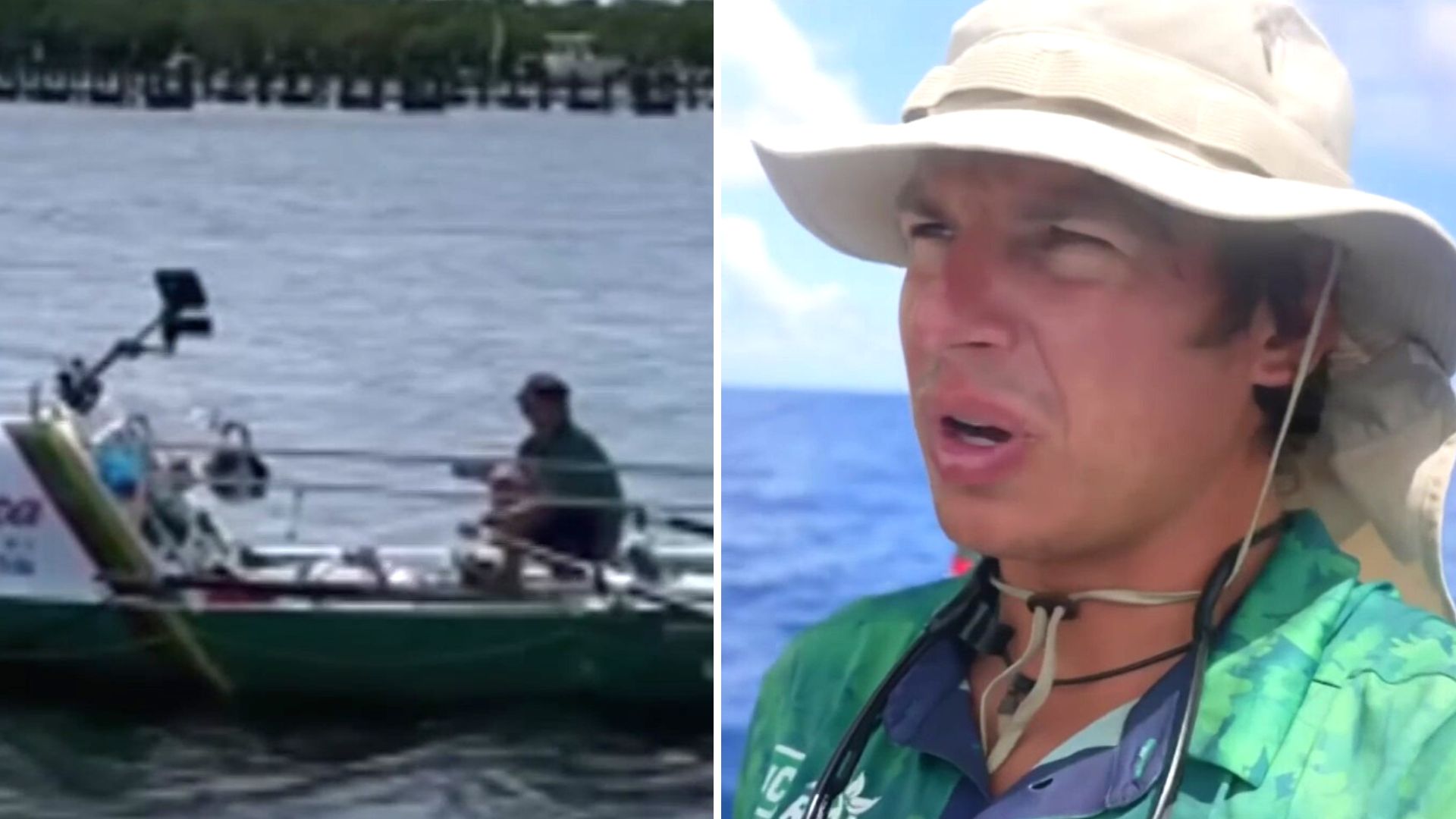 Atleta lituano, Aurimas Valujavicius, cruza el Océano Atlántico en un ...