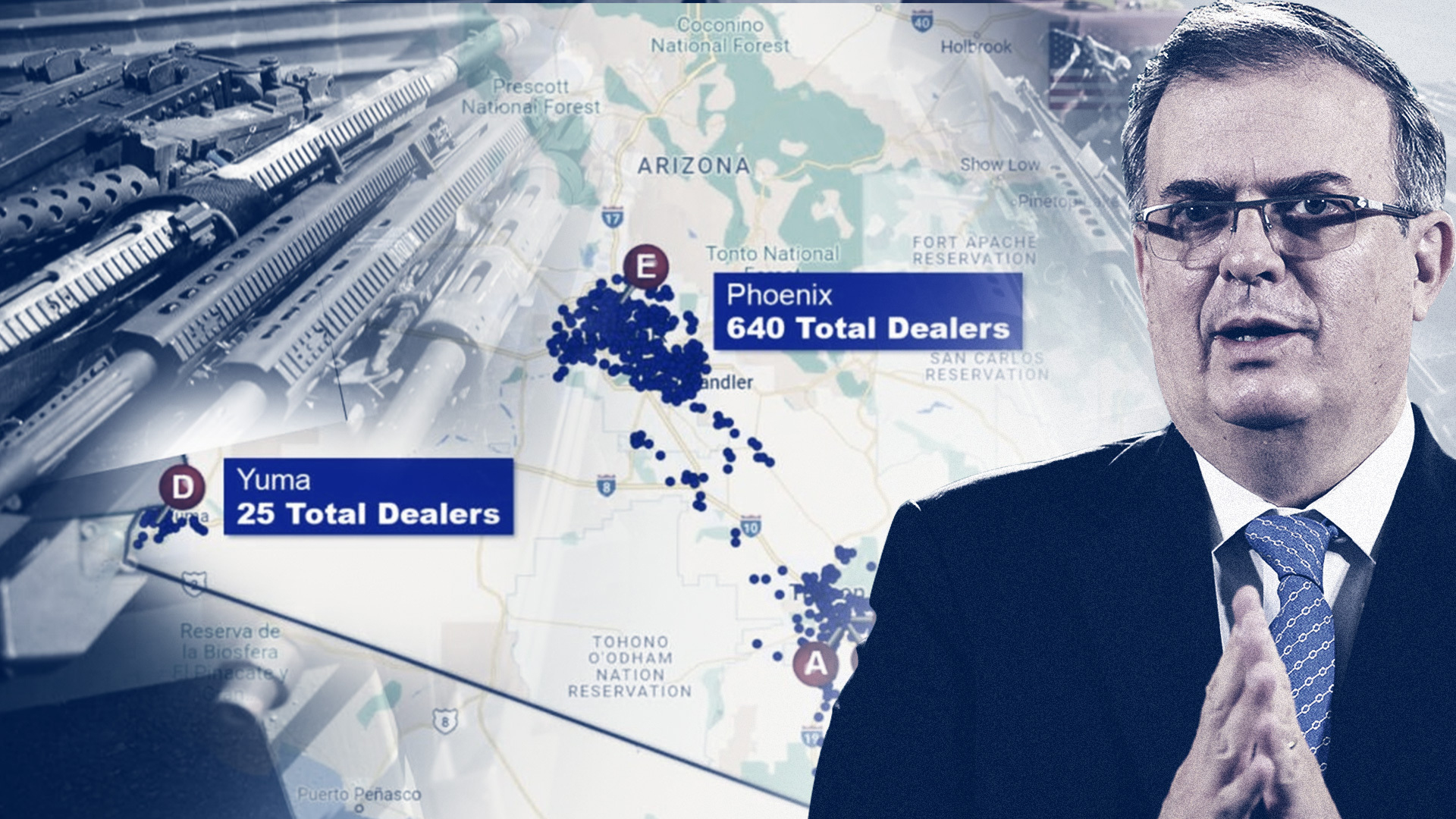 Demanda de México a negocios de armas en Arizona incluye a Diamondback ...