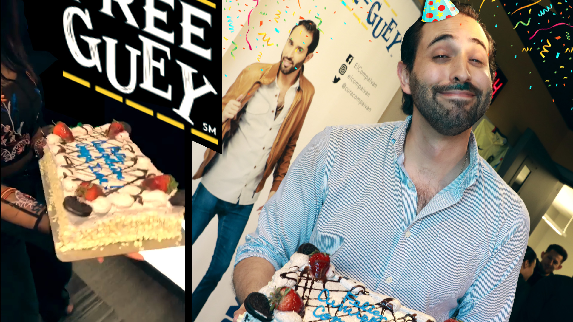 El Compa Ivan se agüitó, pero sí le teníamos su sorpresa de cumpleaños ...