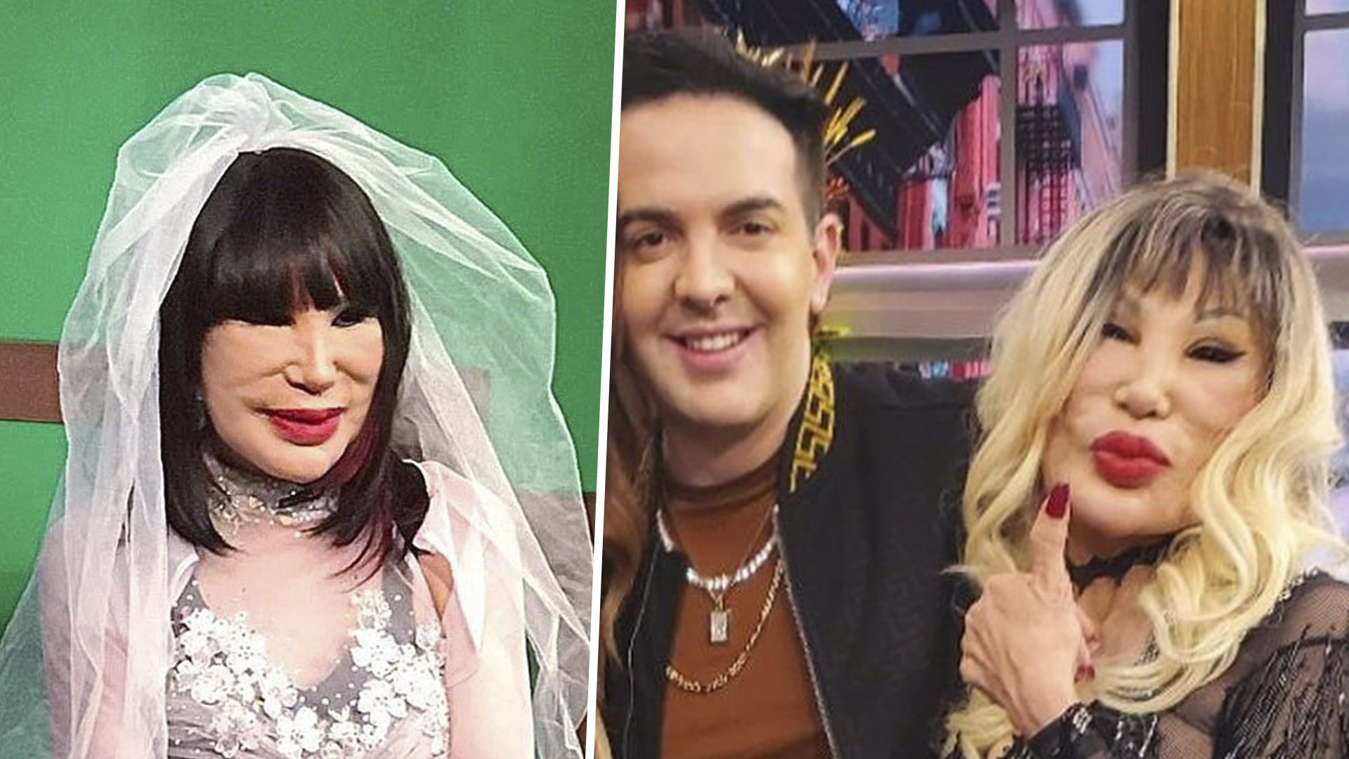 A sus 68 años, Lyn May se casa con sensual vestido