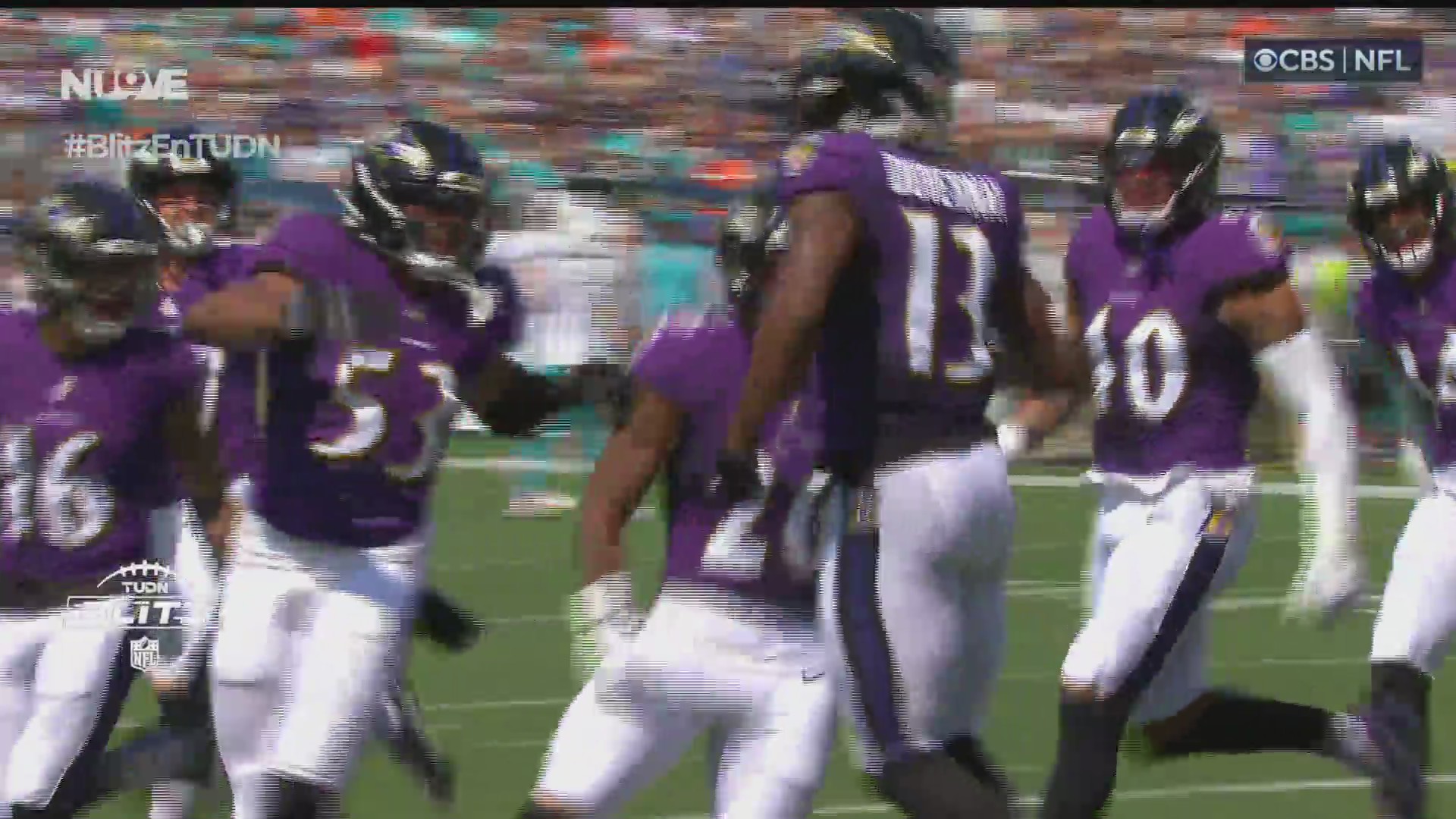 ¡Touchdown en 13 segundos! Ravens le pega a Dolphins | TUDN National ...