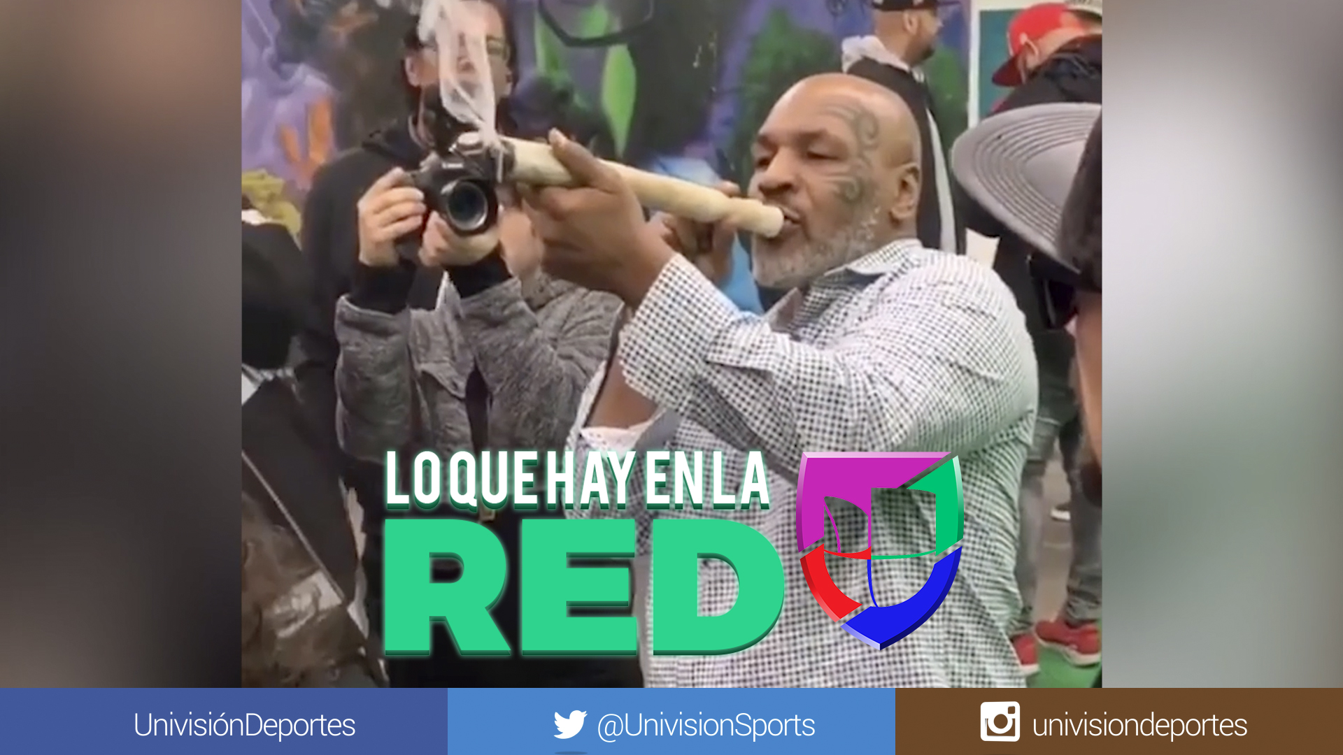 Mike Tyson fue captado fumando un cigarro ENORME de mariguana ...