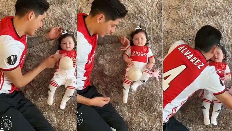 La hija de Edson vestida de Ajax llena de ternura las redes | Deportes ...