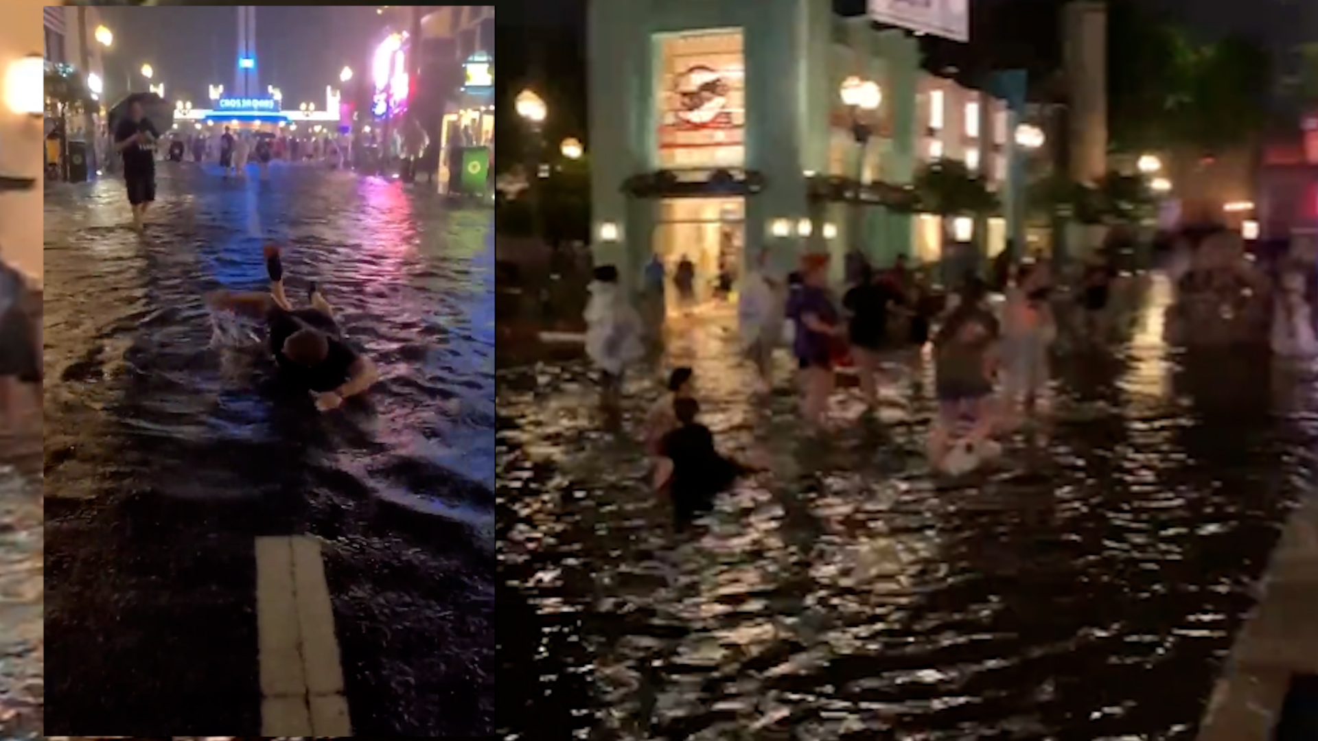 Visitantes a Disney World en Orlando disfrutaron de la fuerte lluvia ...