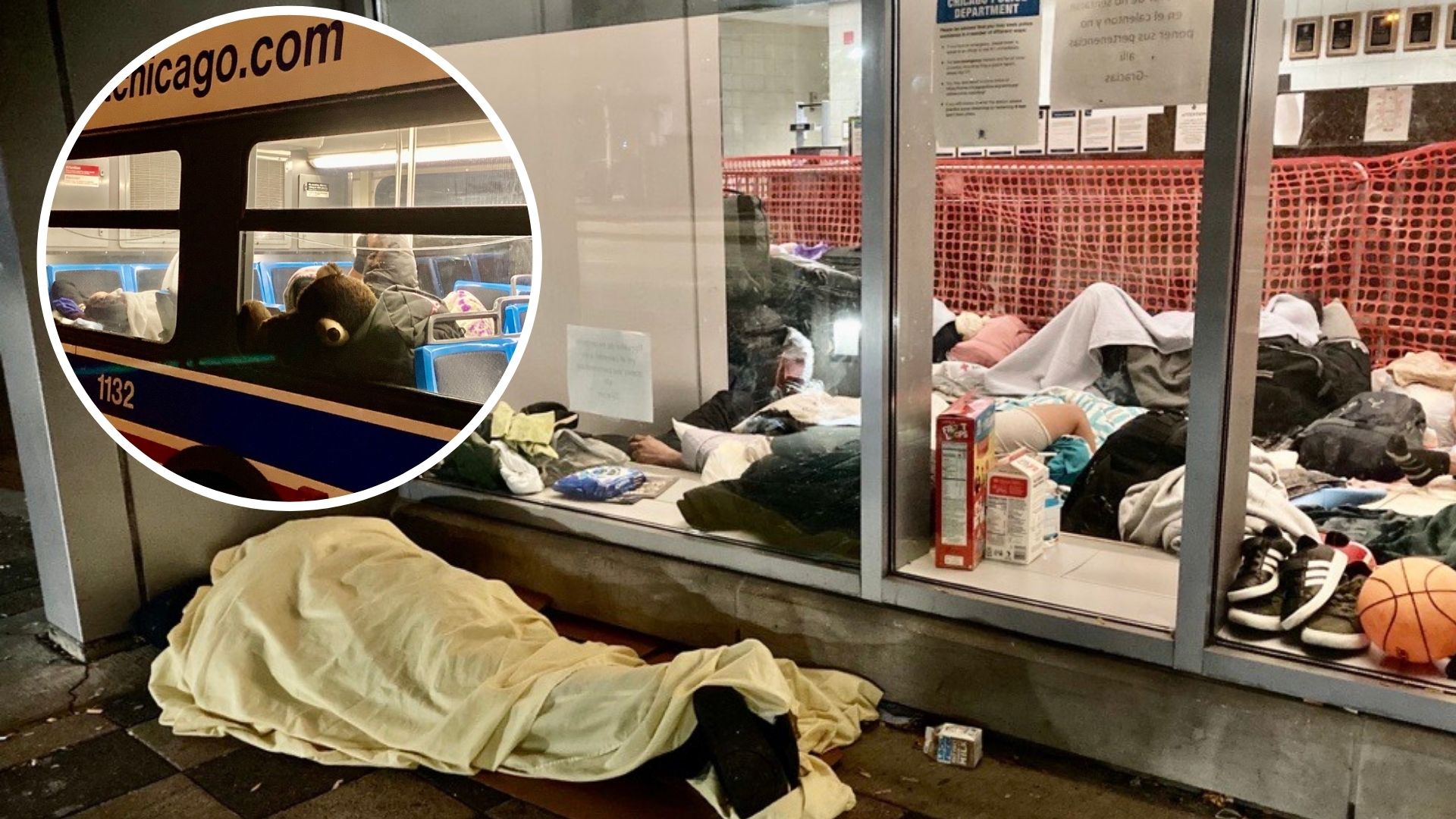 Crisis de migrantes en Chicago: Frío empeora la situación de personas ...