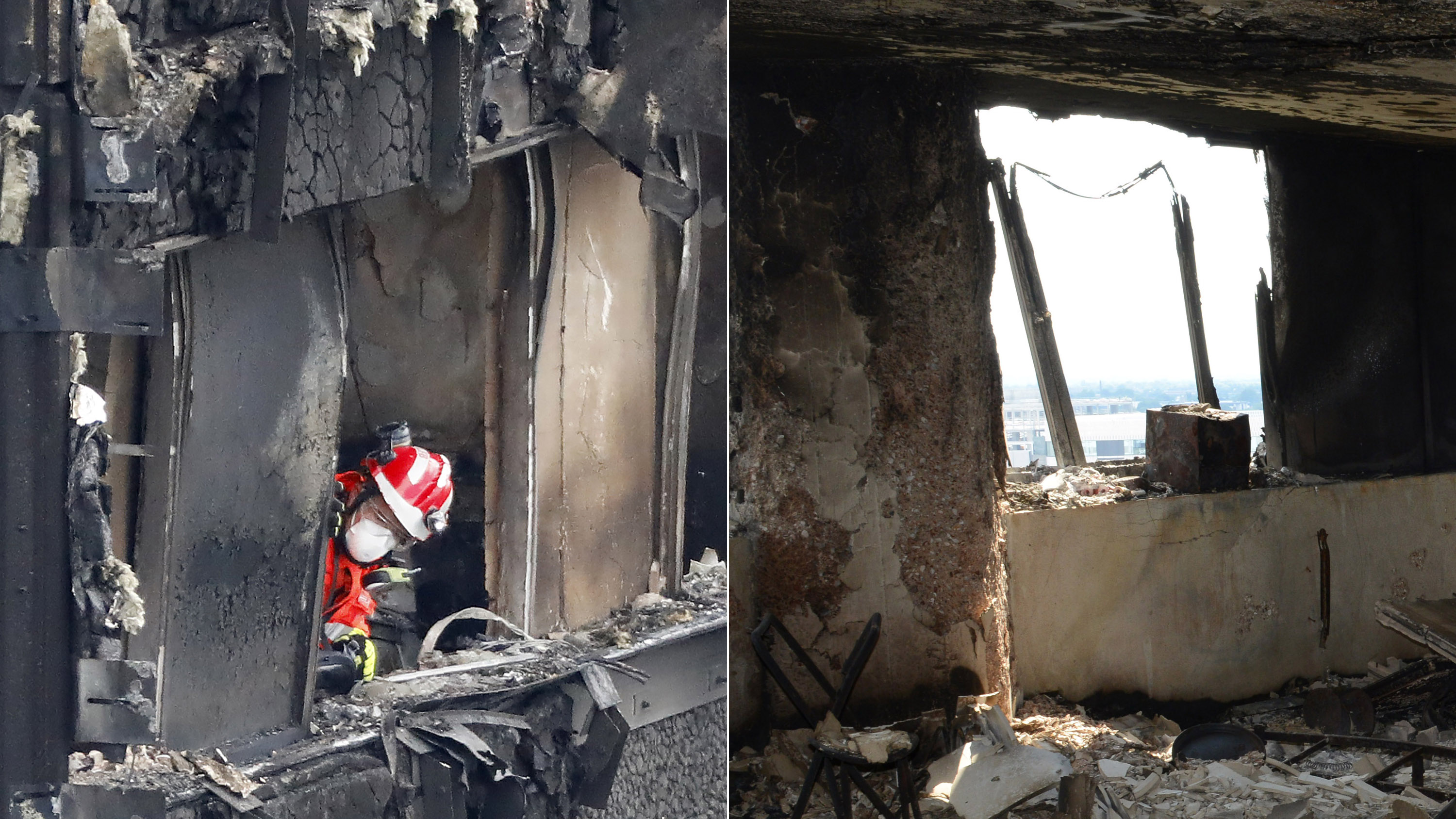 En fotos: Así quedó el interior de la torre Grenfell de Londres tras el ...