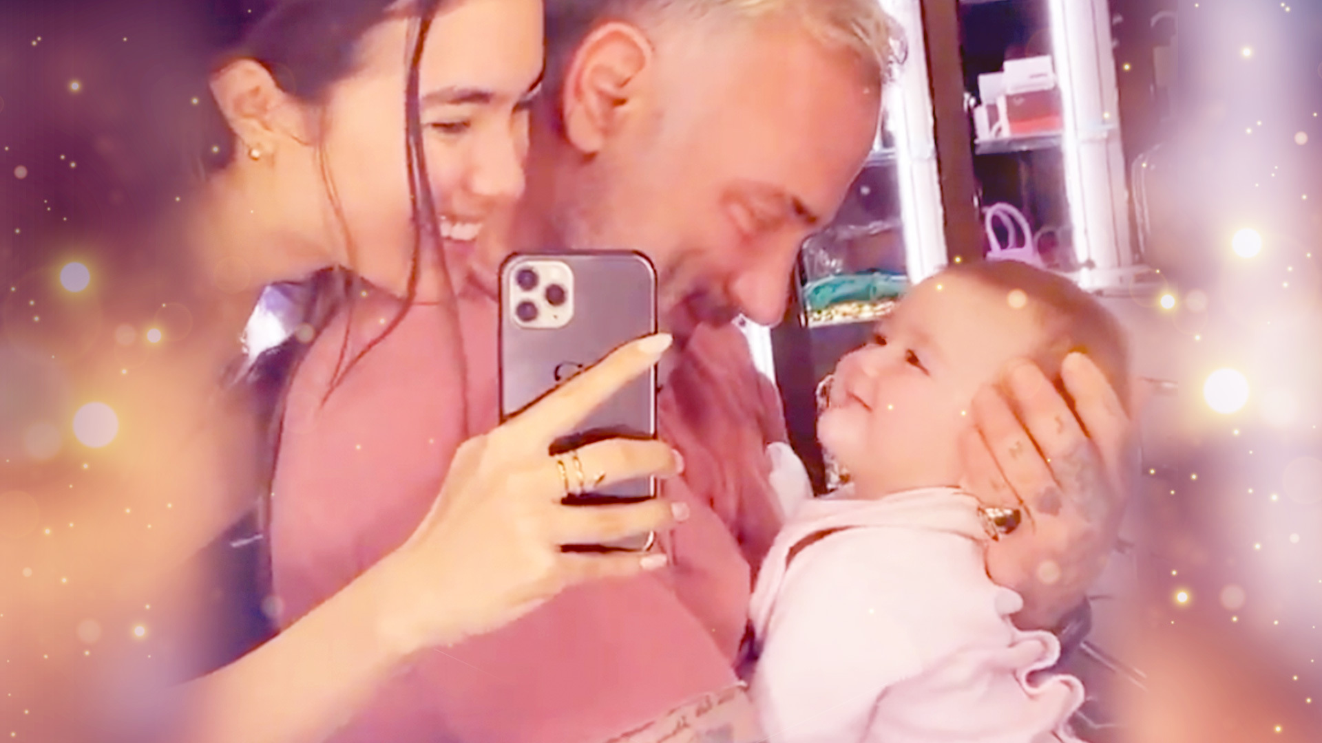 Con su paladar recuperado, la bebé de Gianluca Vacchi y Sharon Fonseca ...