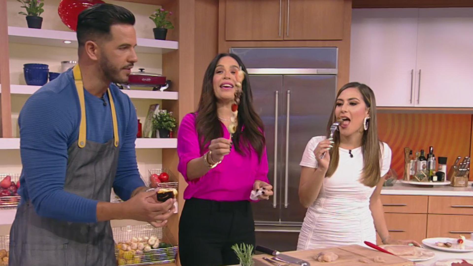 ¿Ya tienes el asado de 'Labor Day'? Prepara junto al Chef Yisus y Karla estos pinchos de carne ...