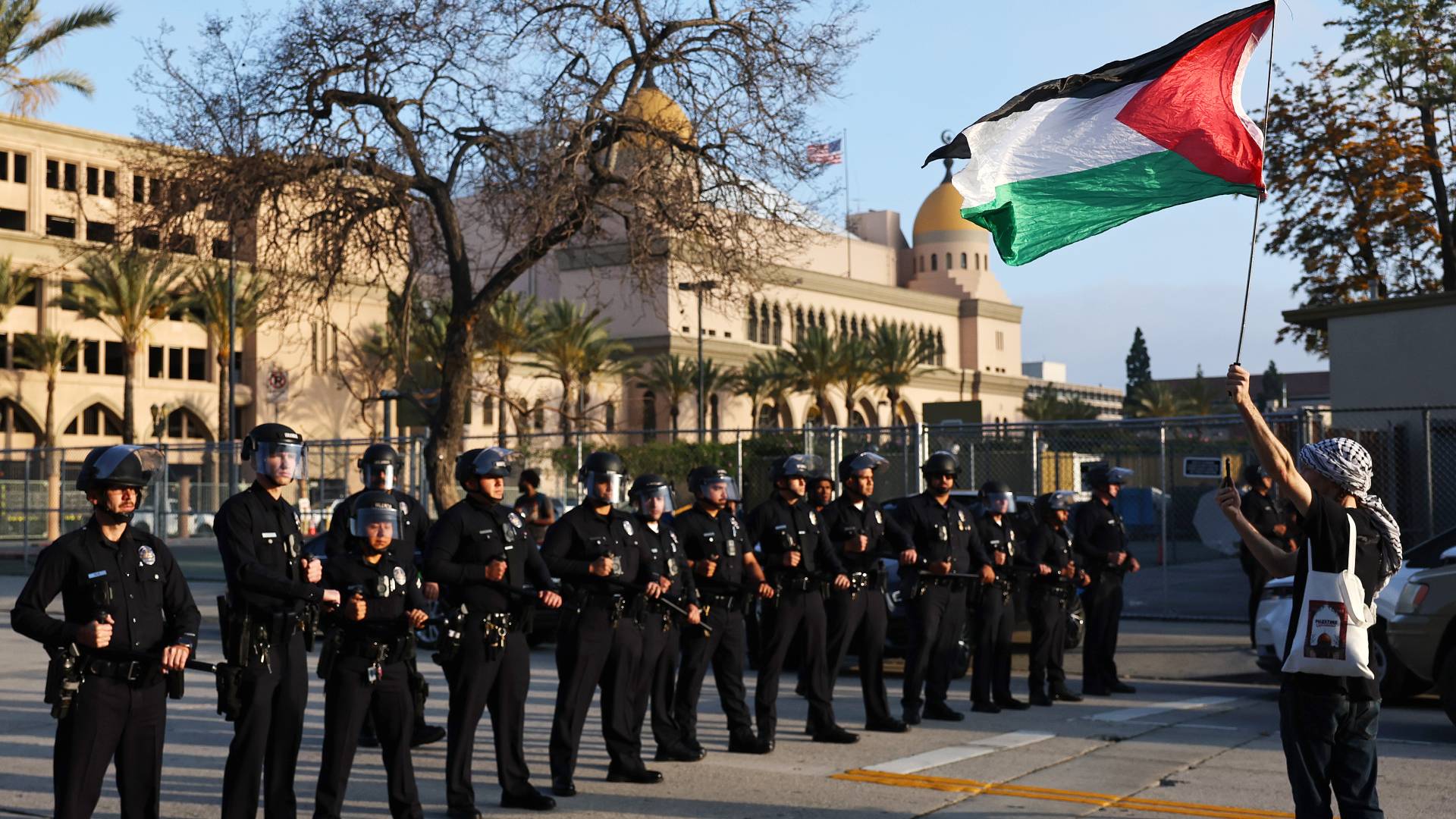 Protestas pro Palestina de estudiantes de Pomona College durante ...