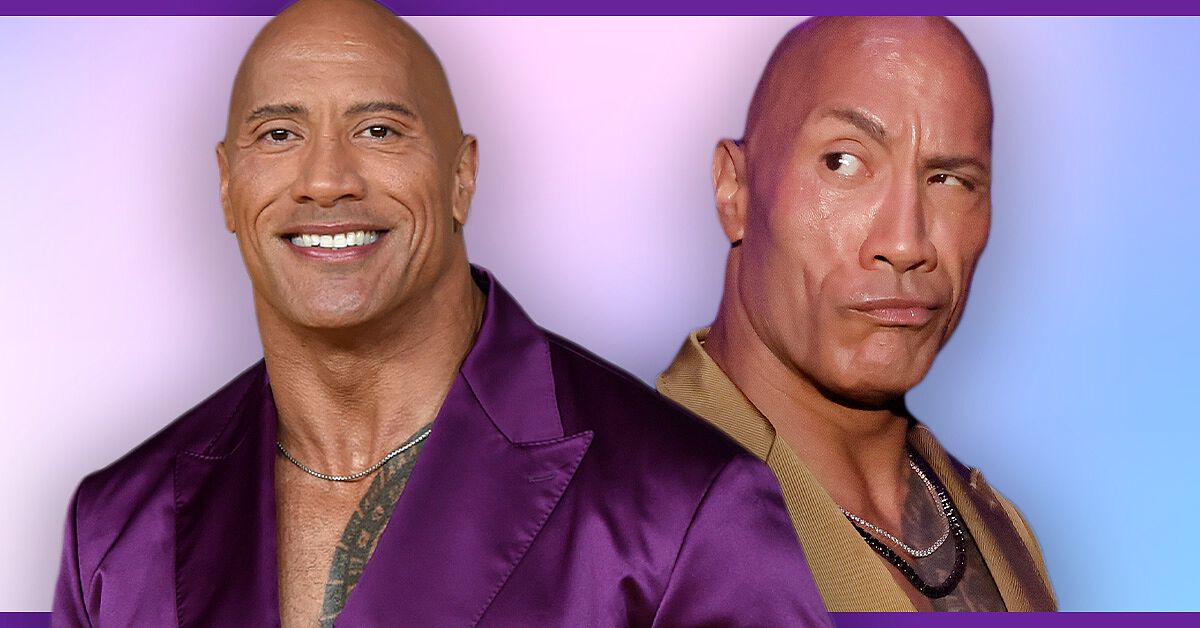 La Roca vuelve a casa de su viaje y se encuentra con una peluda ...