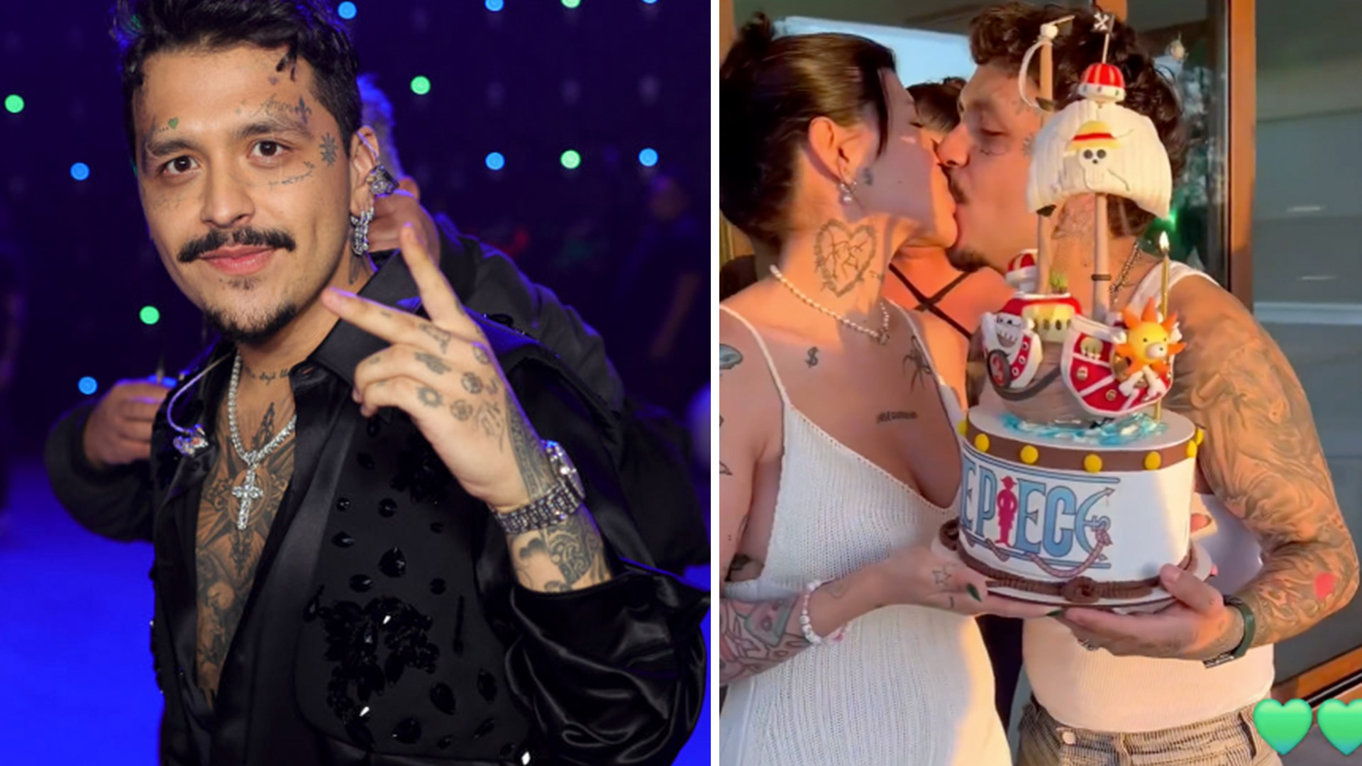 Christian Nodal festejó su cumpleaños 25 a lado de Cazzu, su bebé y ...