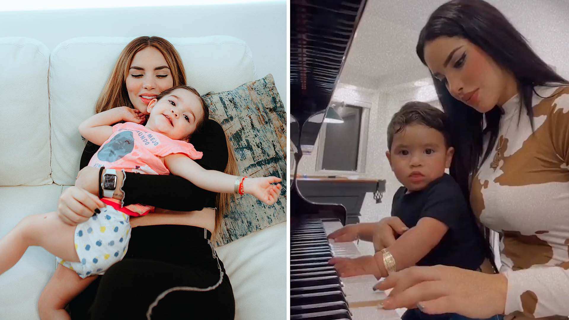 Kimberly Loaiza muestra primeras clases de piano de Juanito y Kima | Shows Espectáculos | Las ...