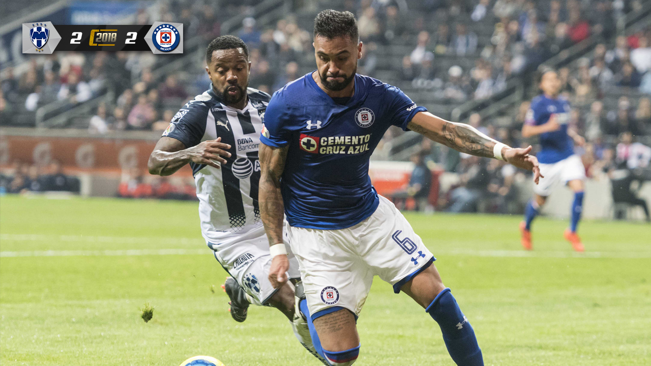 Monterrey y Cruz Azul empatan 2-2 en partido del Clausura 2018 de la ...