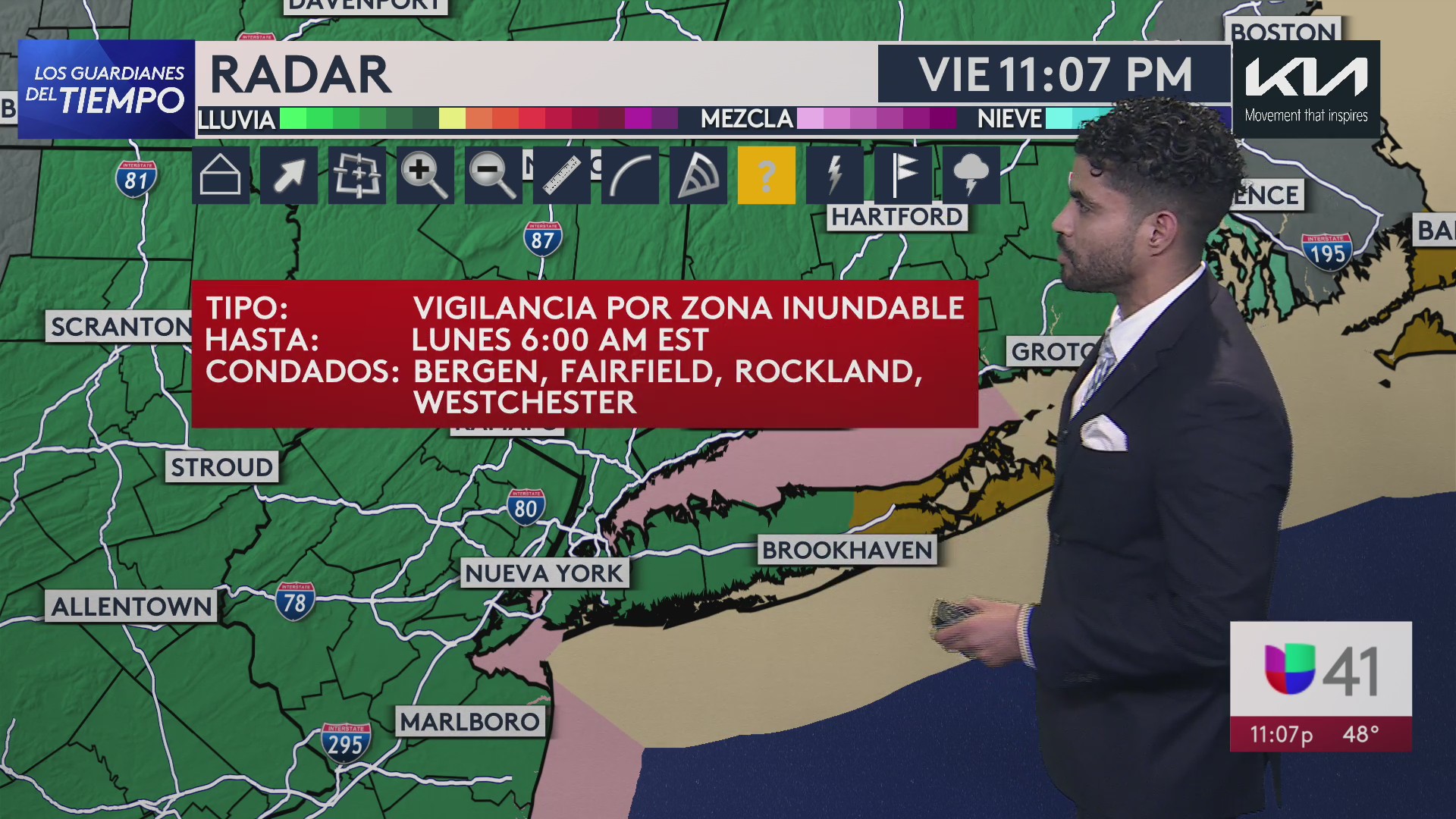 Ráfagas de vientos, lluvias y nieve este domingo en el estado de Nueva ...