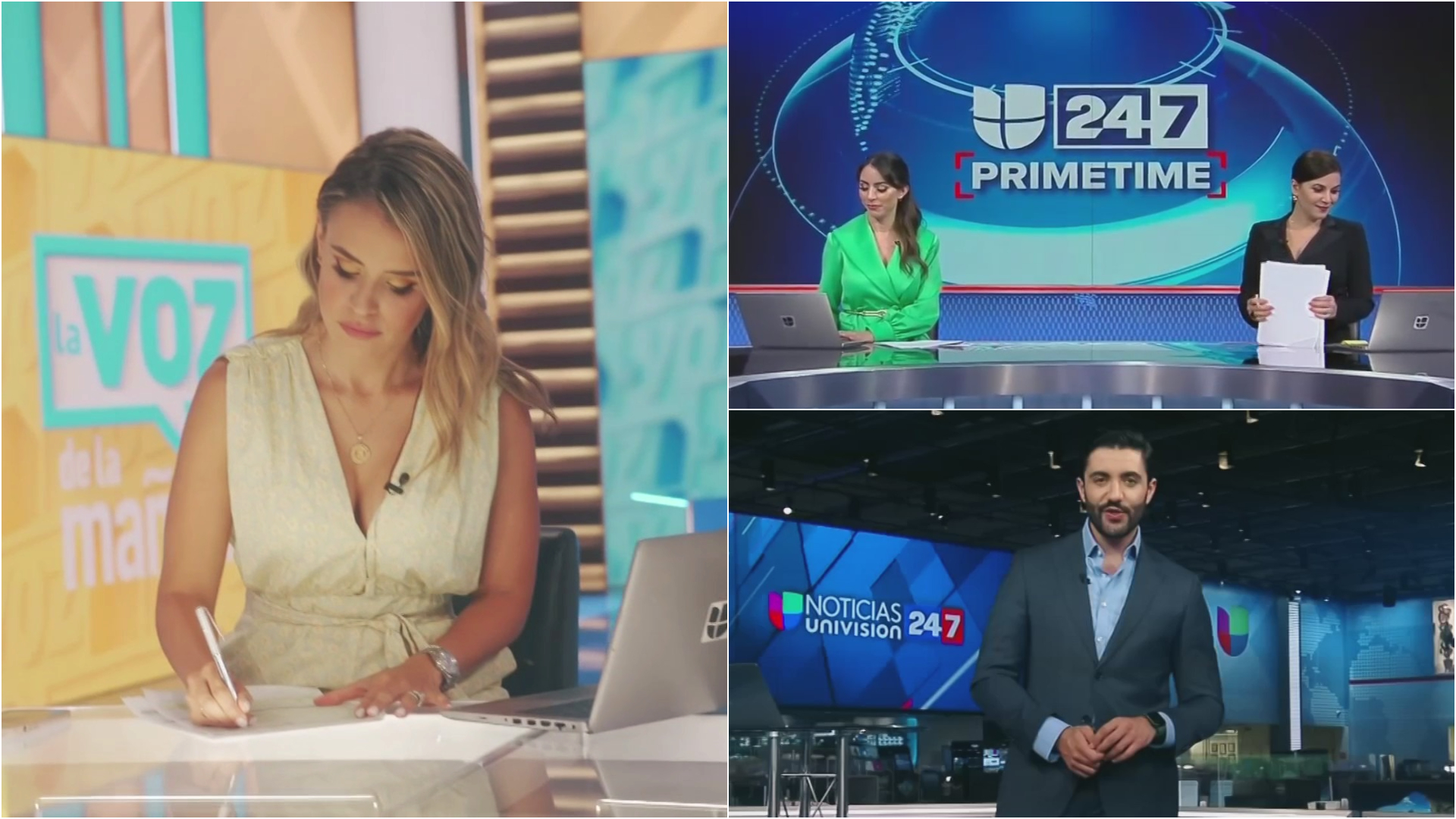 Esto es lo que pasa detrás de cámaras de los noticieros de la plataforma ViX | Shows Primer ...