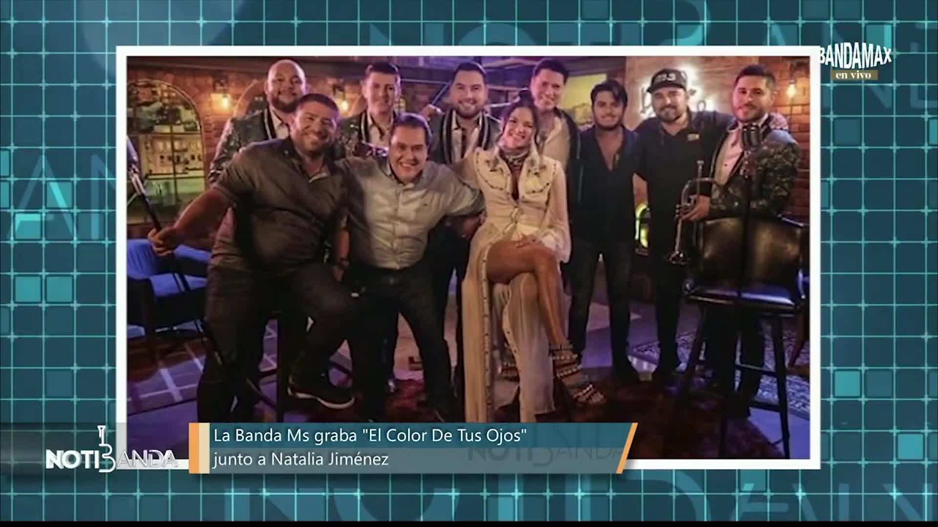 Banda MS y Natalia Jiménez graban 'El Color de tus Ojos' | Shows Notibanda | Bandamax