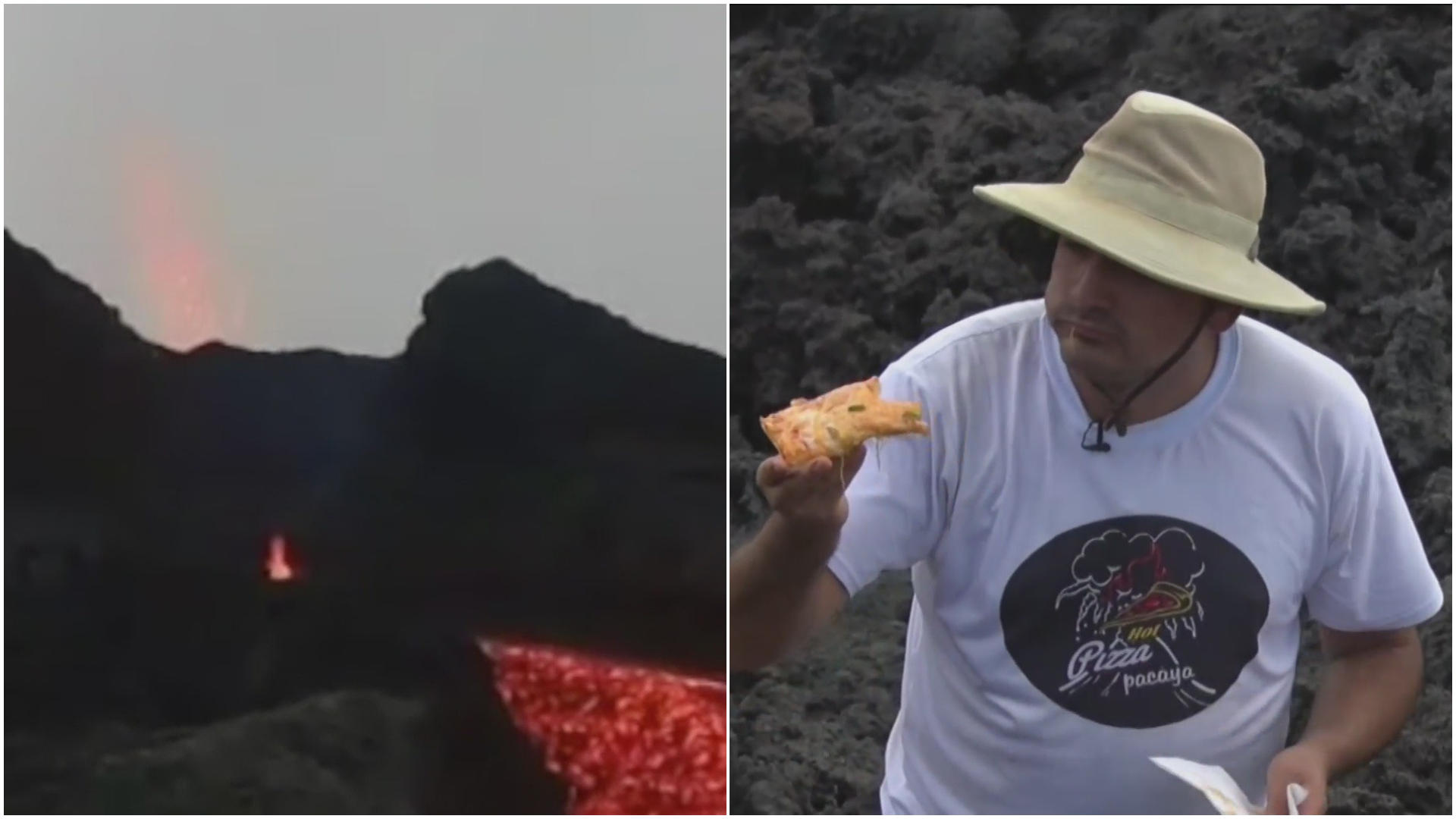 Cocina pizzas en las cavidades de un volcán activo: así lo hace | Shows ...