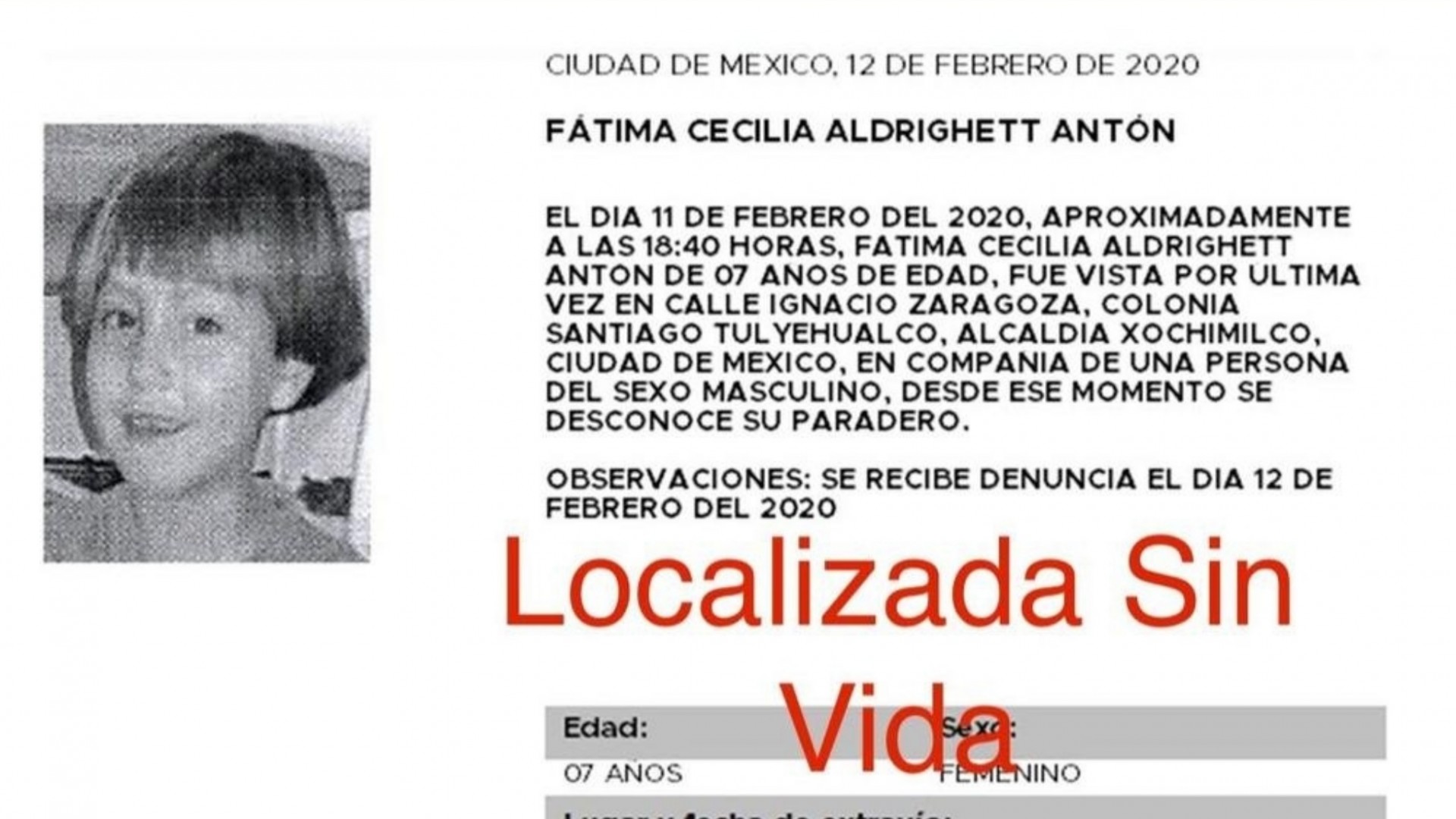 Justiciaparafatima Indignación En México Por El Asesinato De Una Niña