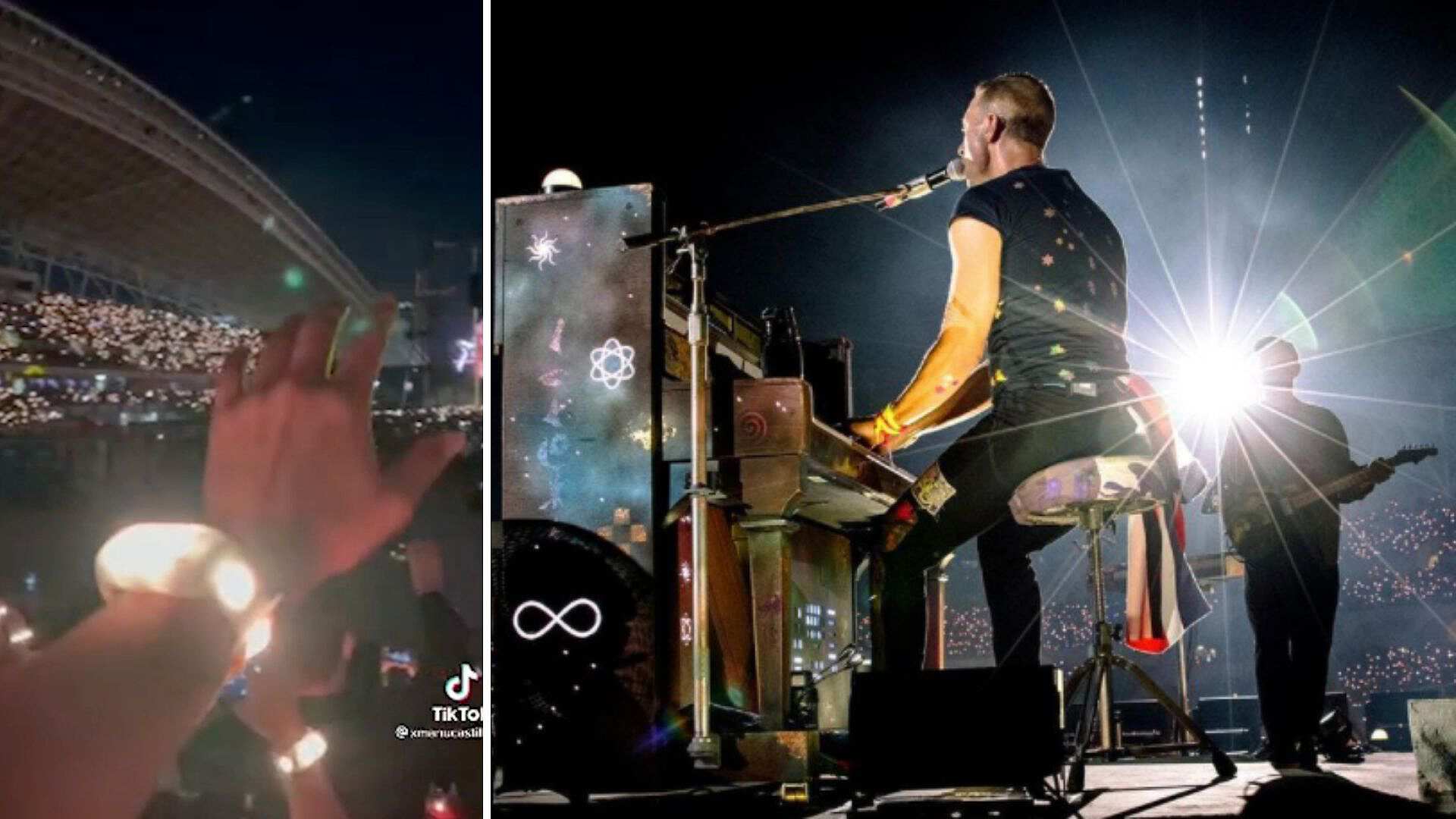 Coldplay: Así se ven las pulseras luminosas que dan en sus conciertos ...