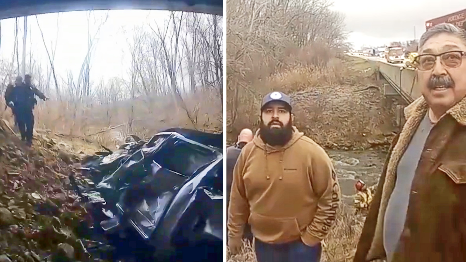 Matt Reum se volcó en Portage, Indiana, y sobrevivió tras pasar seis ...