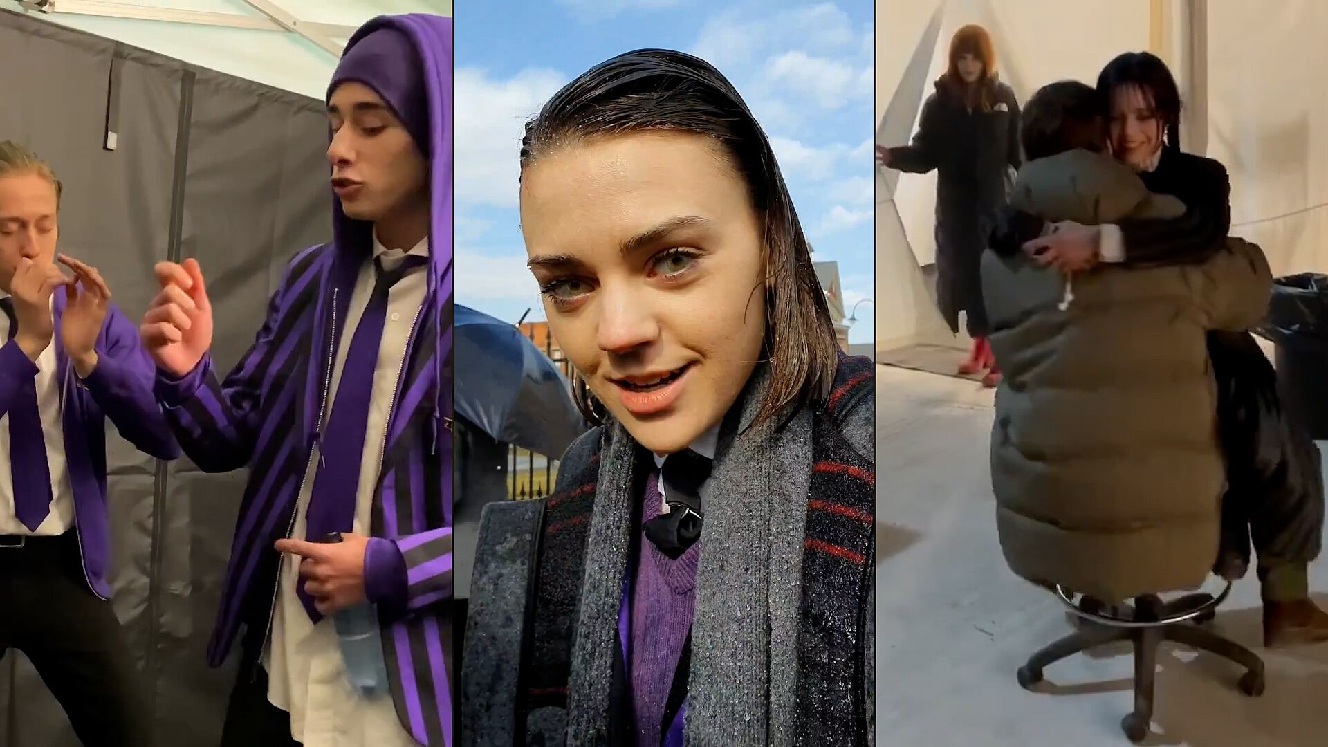 Elenco de Merlina comparte detrás de cámaras de la serie de Tim Burton ...