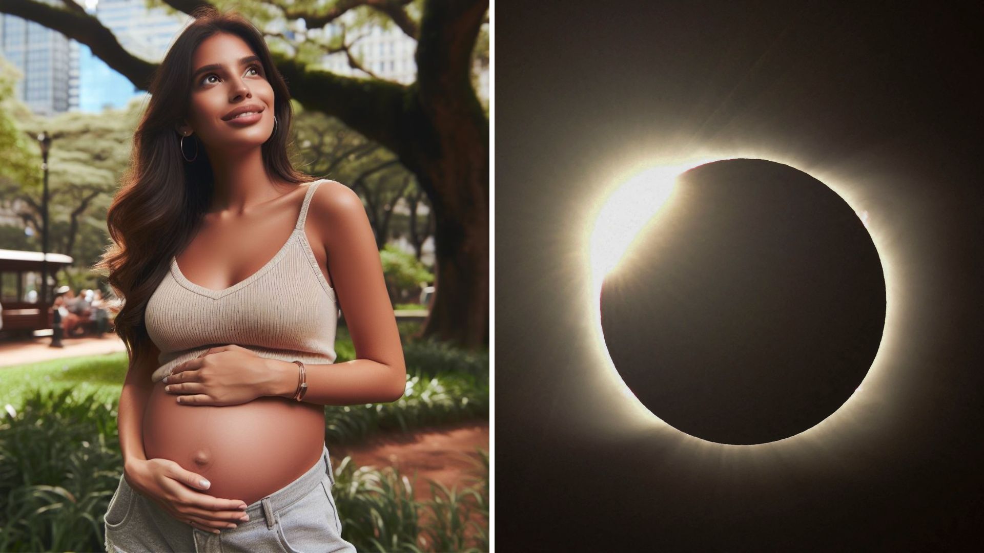 ¿El eclipse solar del 8 de abril 2024 puede afectar a las mujeres embarazadas? Cómo surgió esta ...