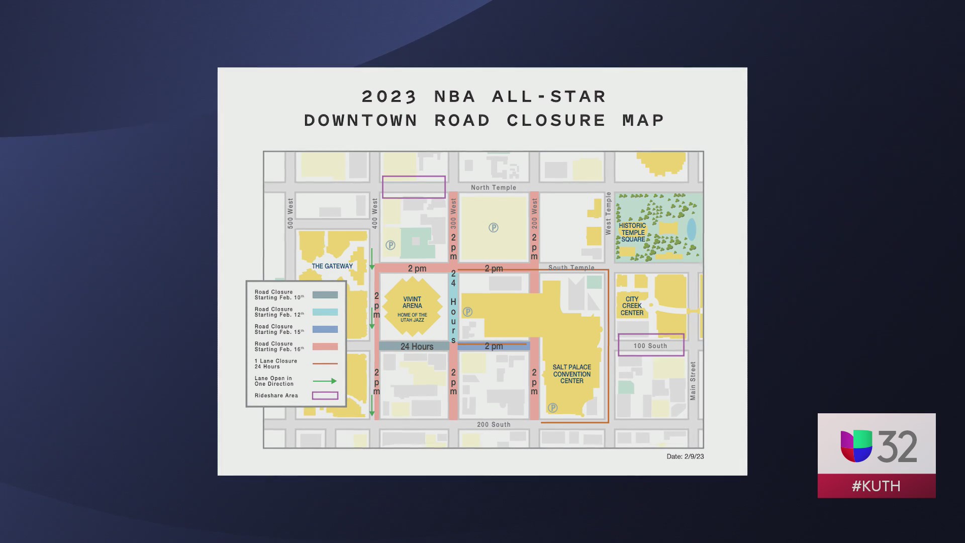 Anuncian cierre de calles en el centro de Salt Lake City por el NBA All ...