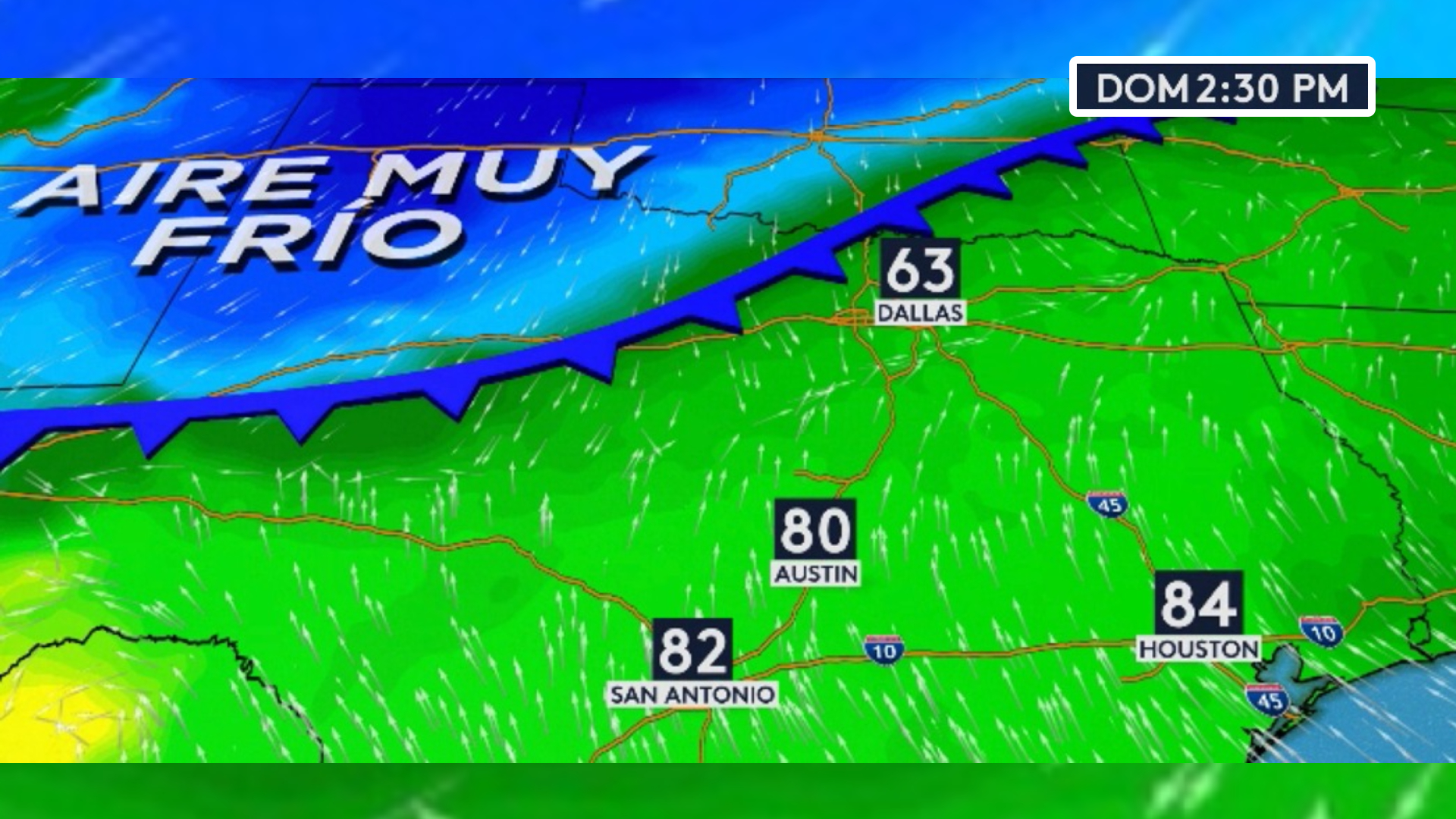 Frente frío en Houston: Prevén bajón de 30 grados a partir del domingo ...