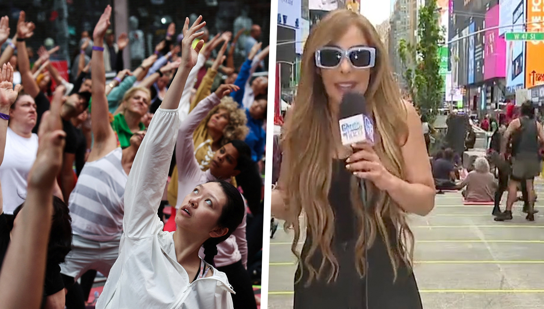 Gelena Solano celebró el Día Internacional del Yoga en el corazón de ...