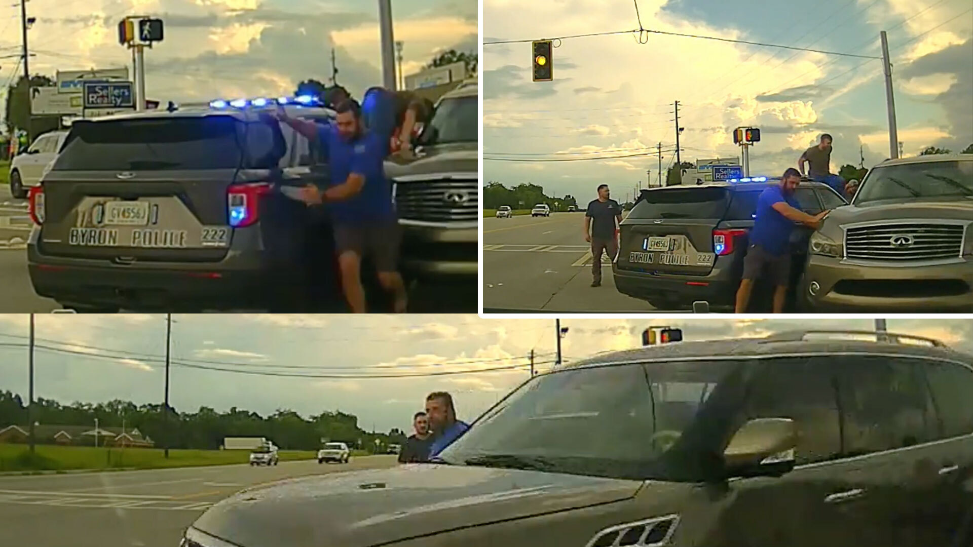 Atropella a hombre, a policías y choca con patrullas llevando una bebé ...