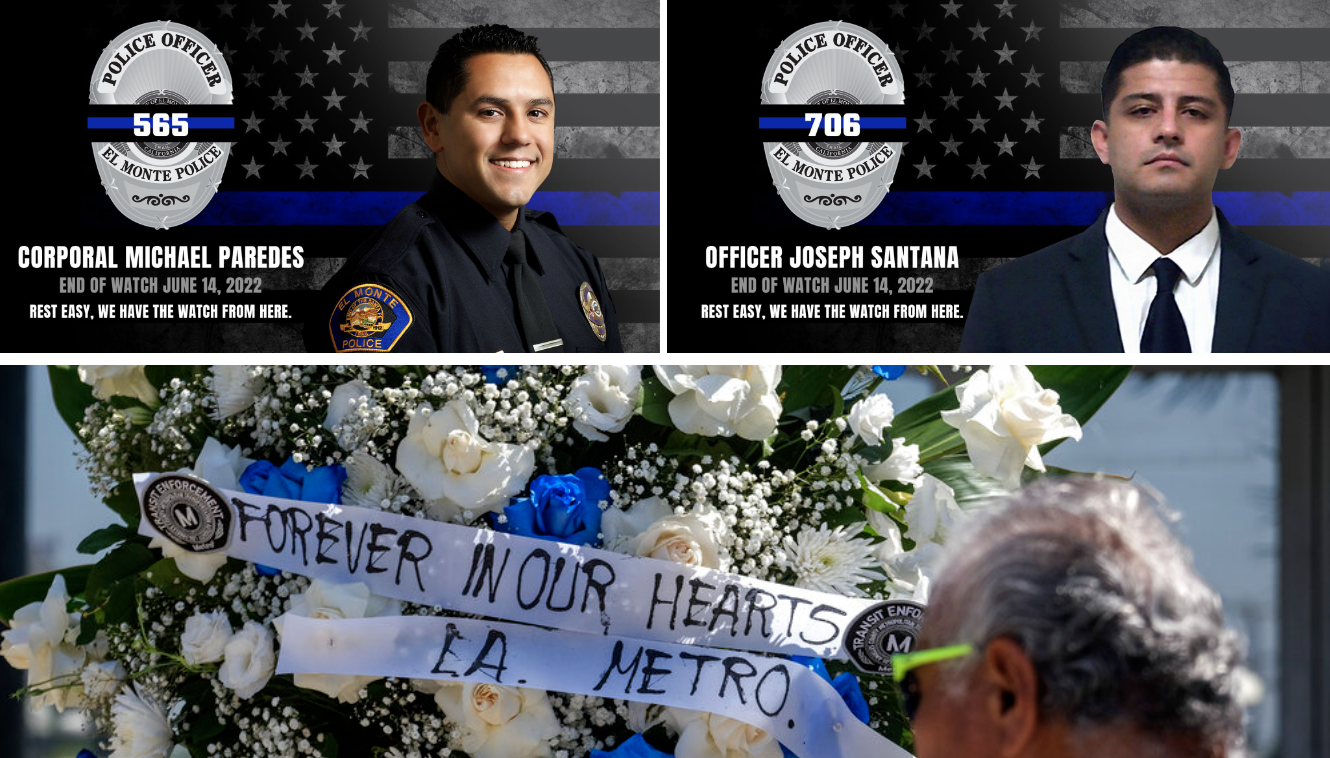 Tributos tras las muertes de los oficiales de policía Michael Paredes ...