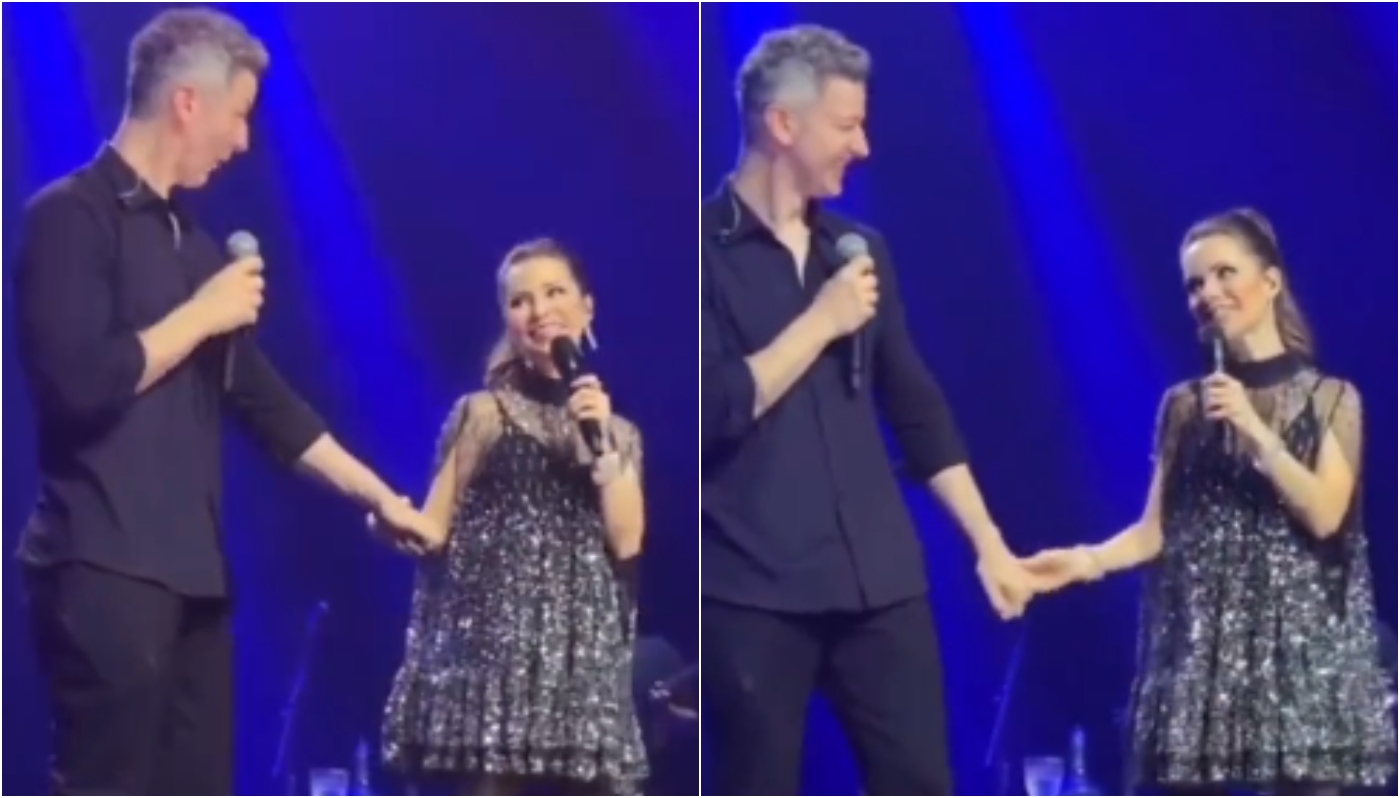 Sandy e Lucas Lima fazem dueto e carinho entre os dois chama atenção ...