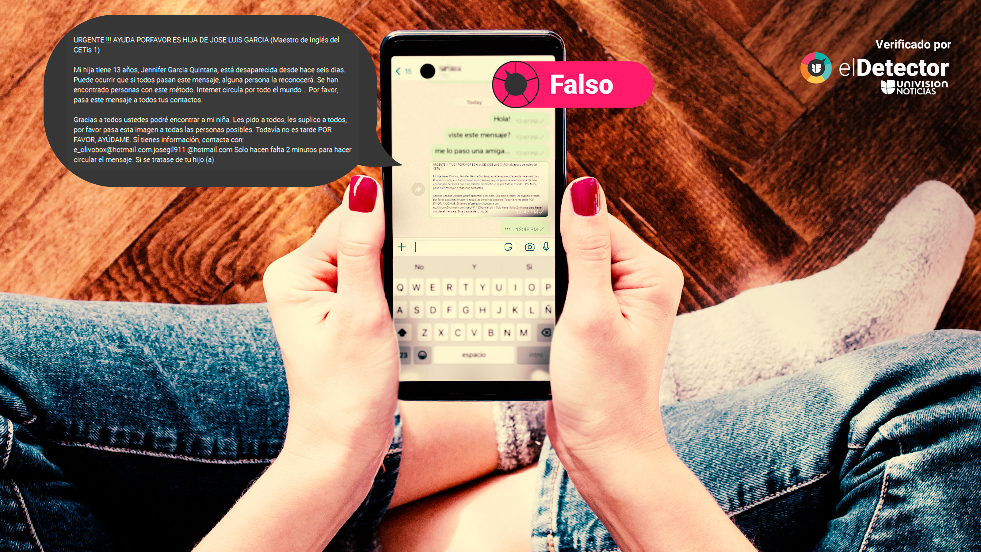 Es falso ese mensaje sobre la desaparición “hace seis días” de ...