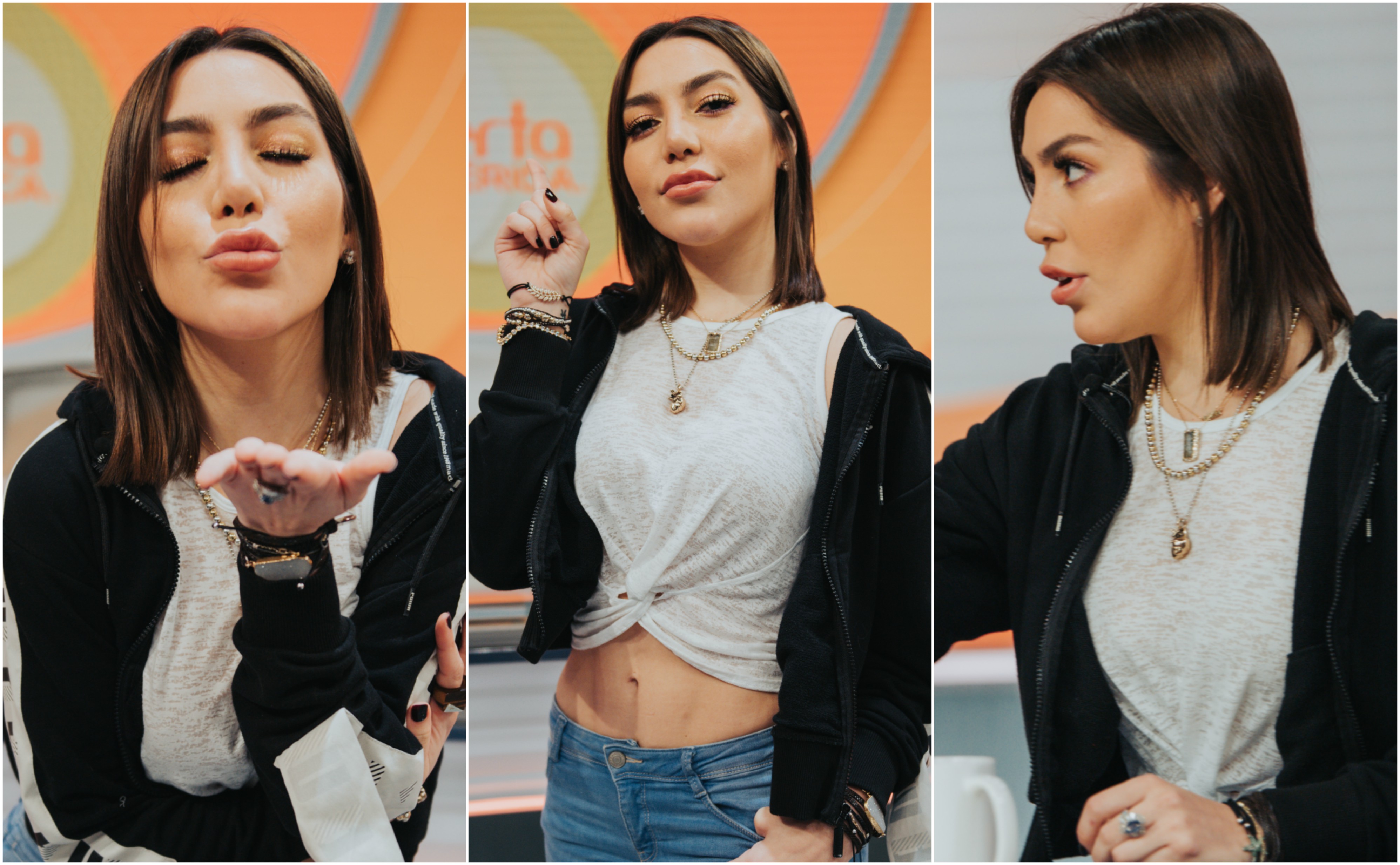 Frida Sofía llegó mandando besos y terminó molesta con Jomari Goyso (fotos) | Shows Despierta ...