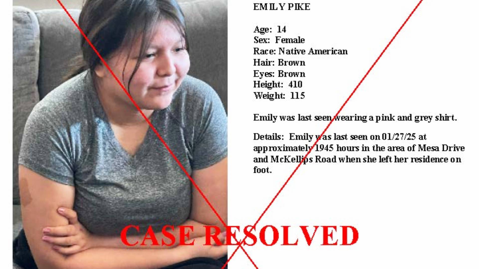 Emily Pike: Identifican restos hallados cerca de la US 60 en Gila como ...