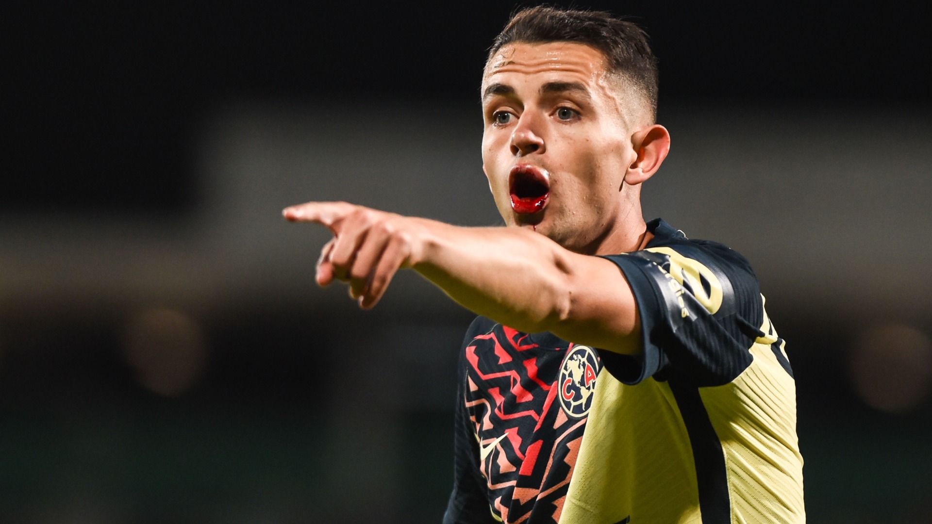 Álvaro Fidalgo juega con América una hora con sangre en la boca | TUDN ...