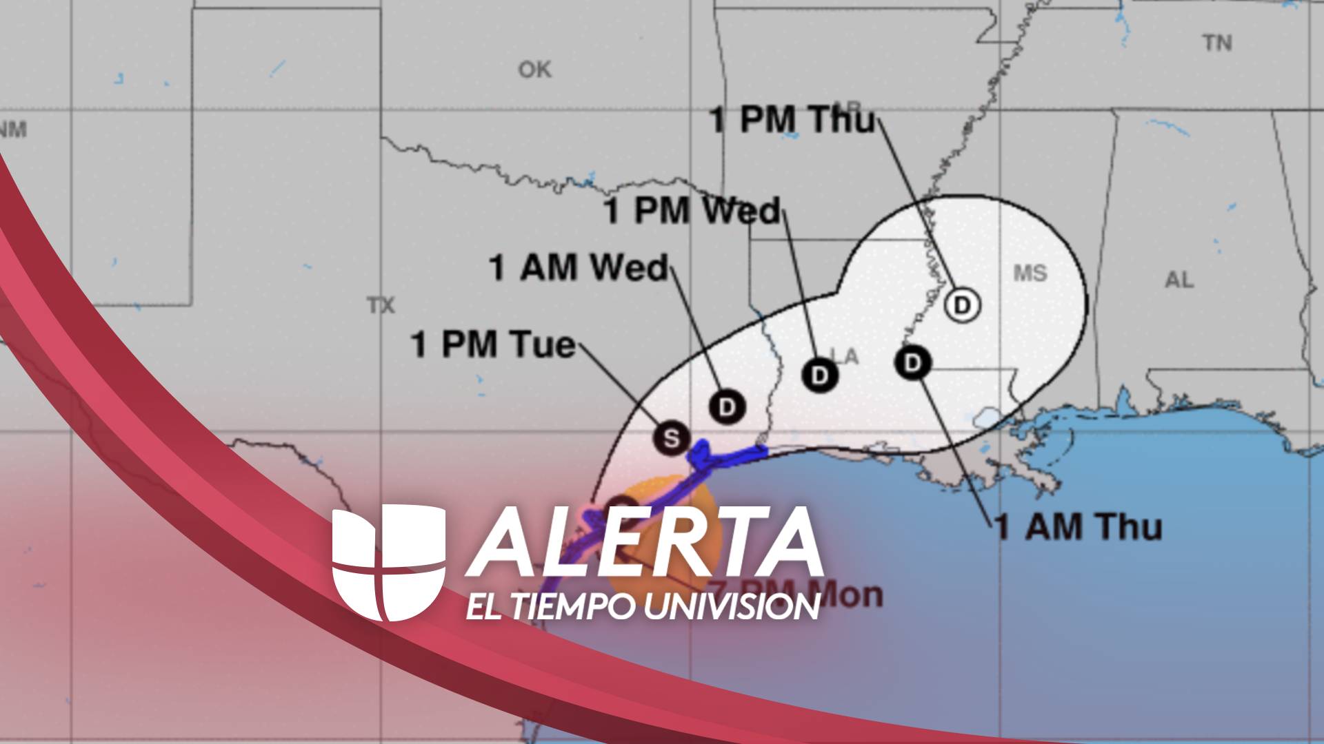 Tormenta tropical Nicholas incrementa sus vientos sostenidos a 70 mph y ...